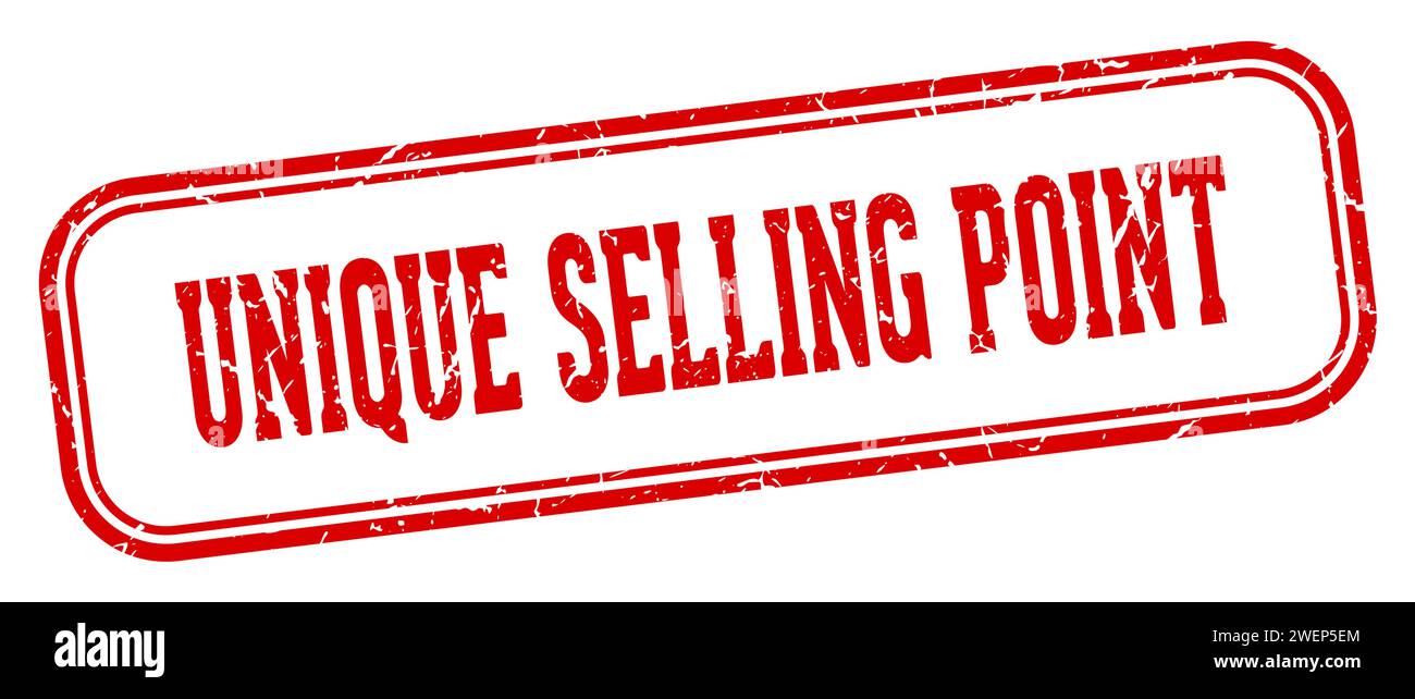 unique selling point stamp. unique selling point rectangular stamp ...