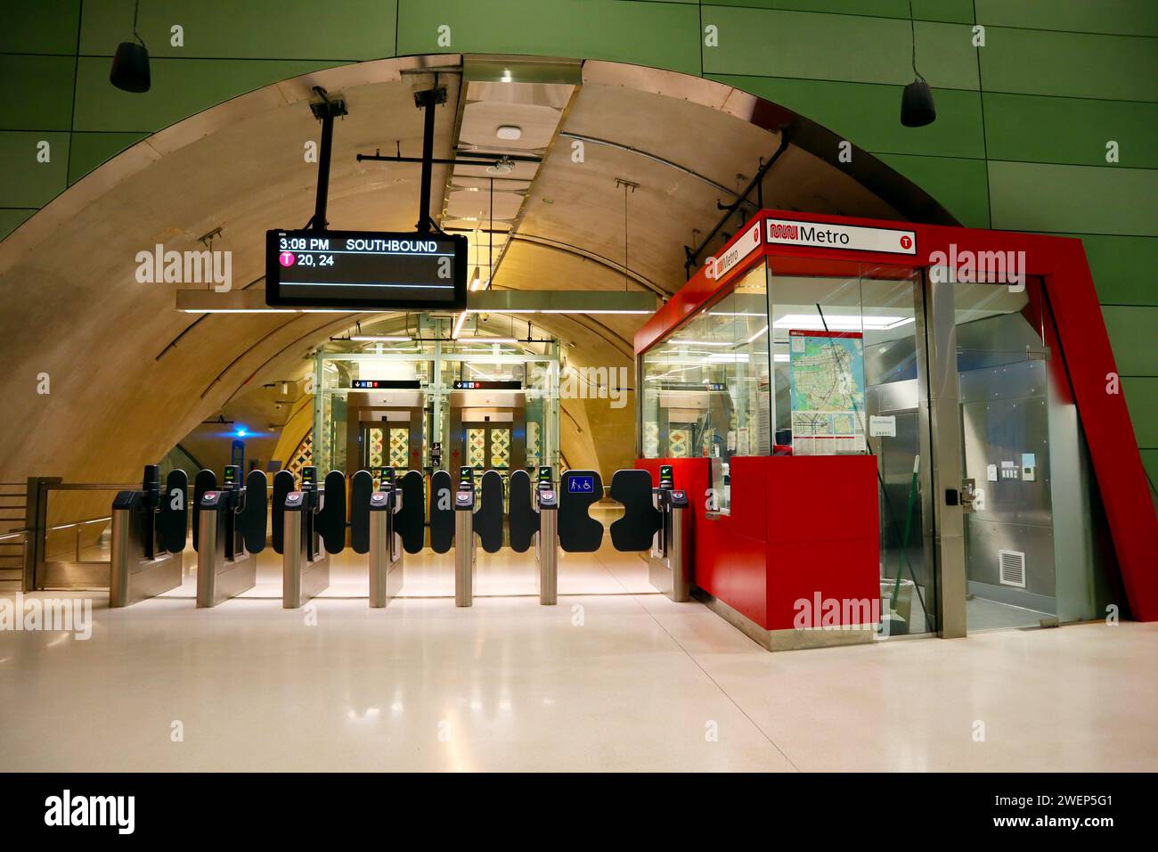 San Francisco, California: SFMTA MUNI Metro Light Rail Station Stock ...