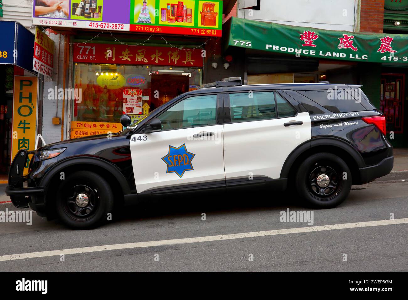San Francisco, California: SFPD San Francisco Police Department Car in ...