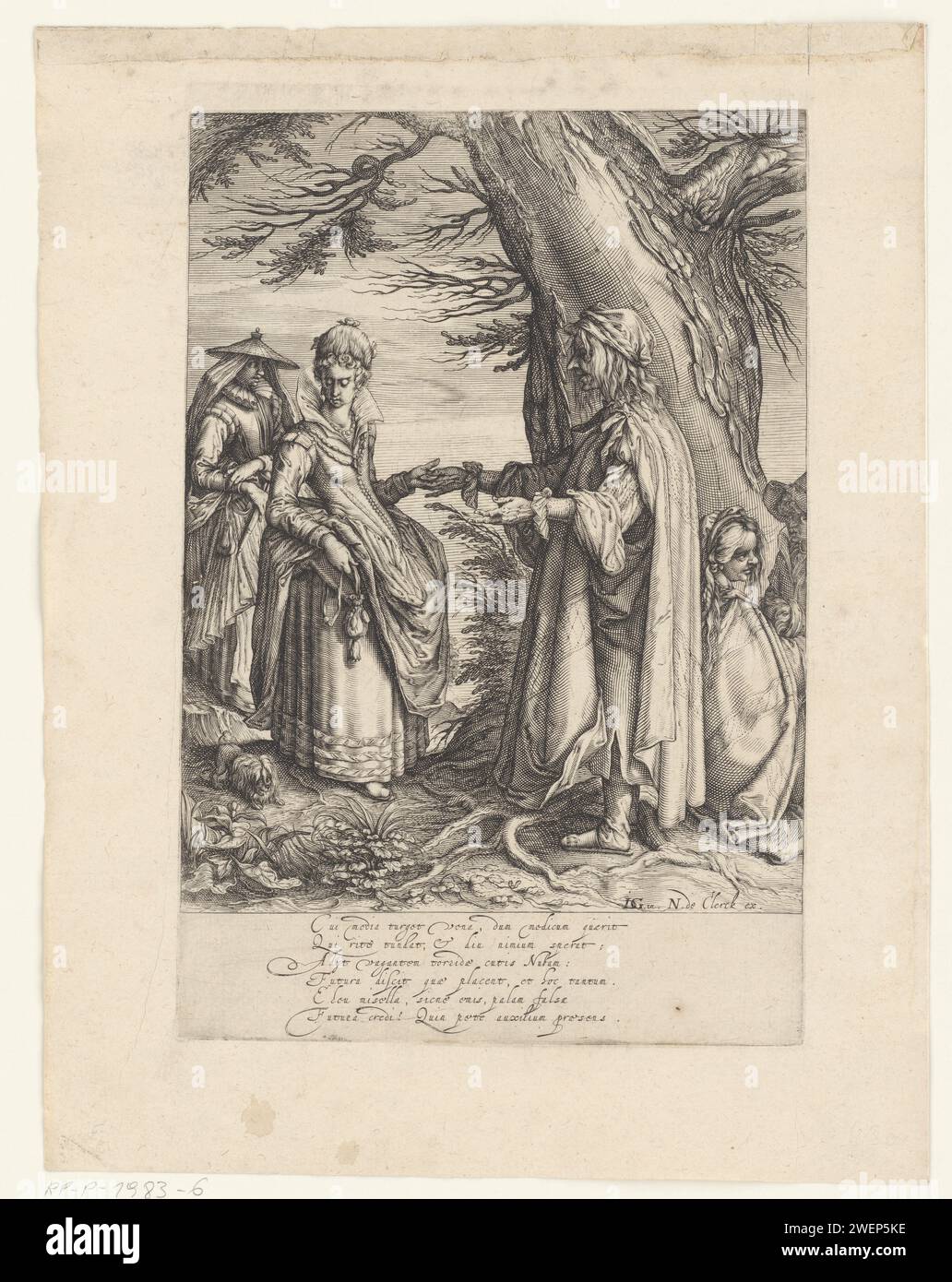 The fortune teller, 1606 - 1610 print A Roma woman (Nuba according to ...