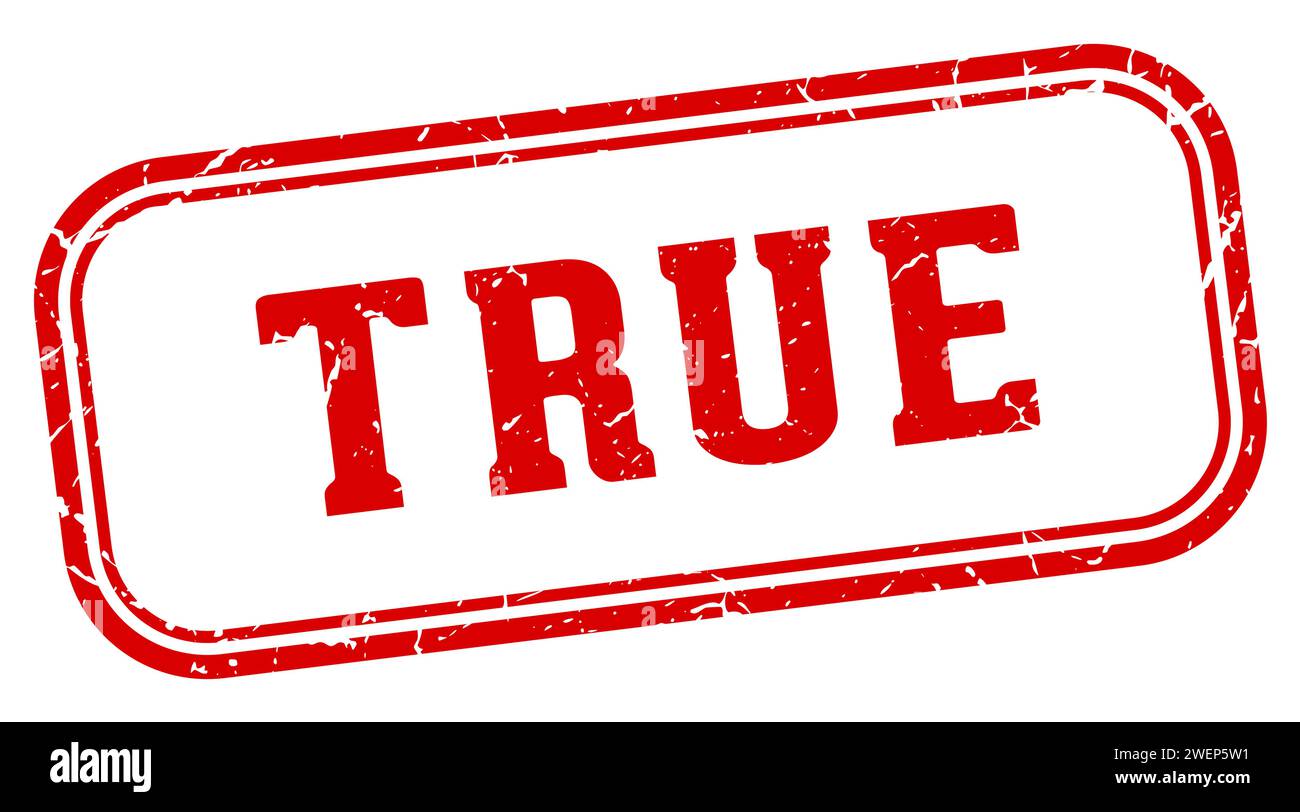 true stamp. true rectangular stamp isolated on white background Stock ...