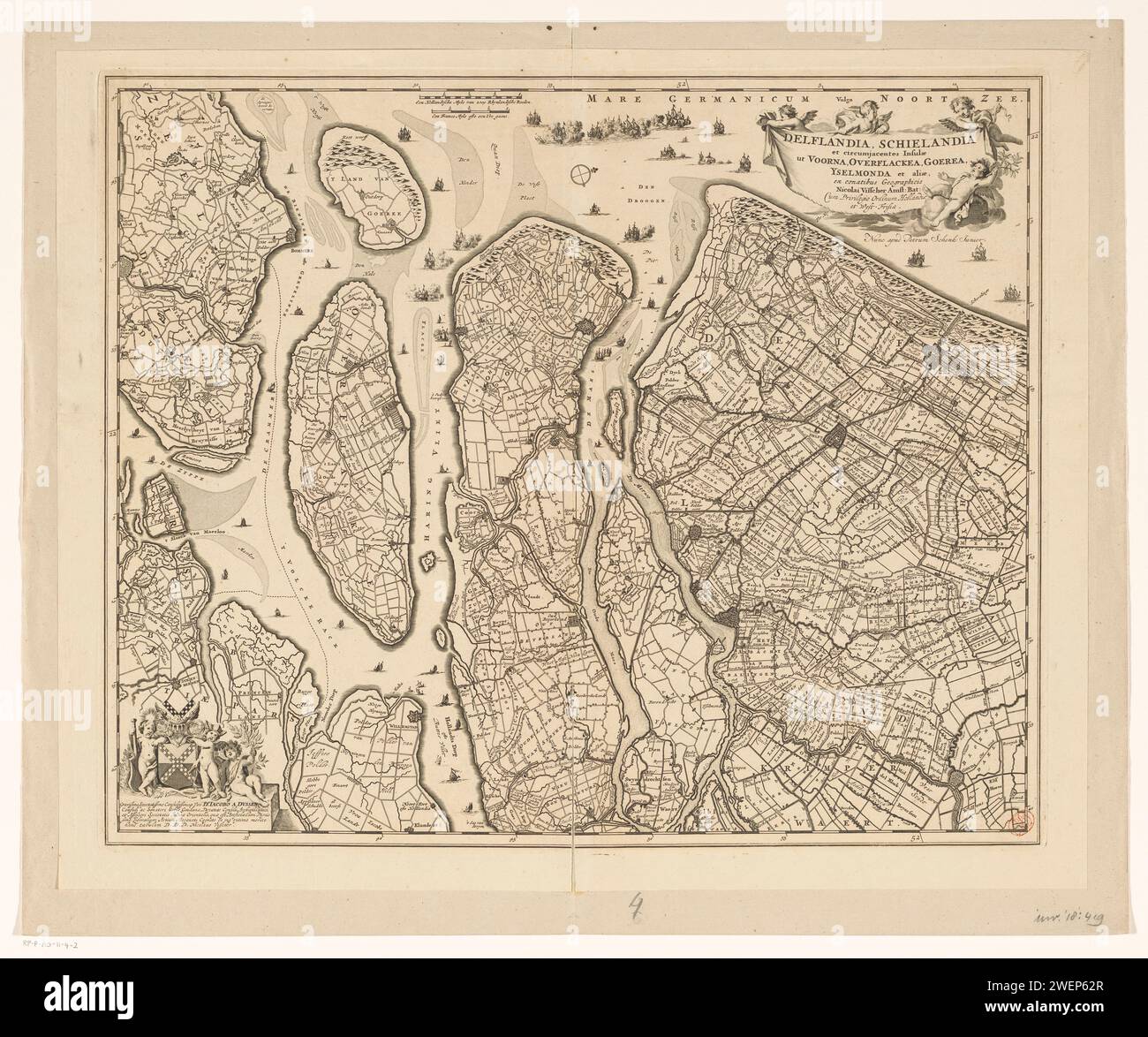 Map of Delfland, Schieland and the South Holland Islands, Anonymous ...