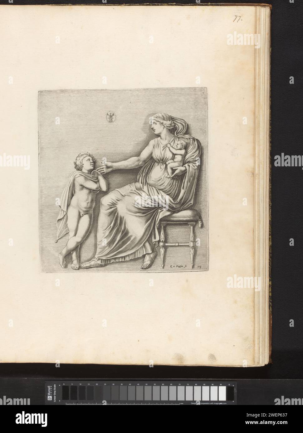 Bas -relief with Mithras on a bull, 1636 - 1647 print Bas-relief with ...