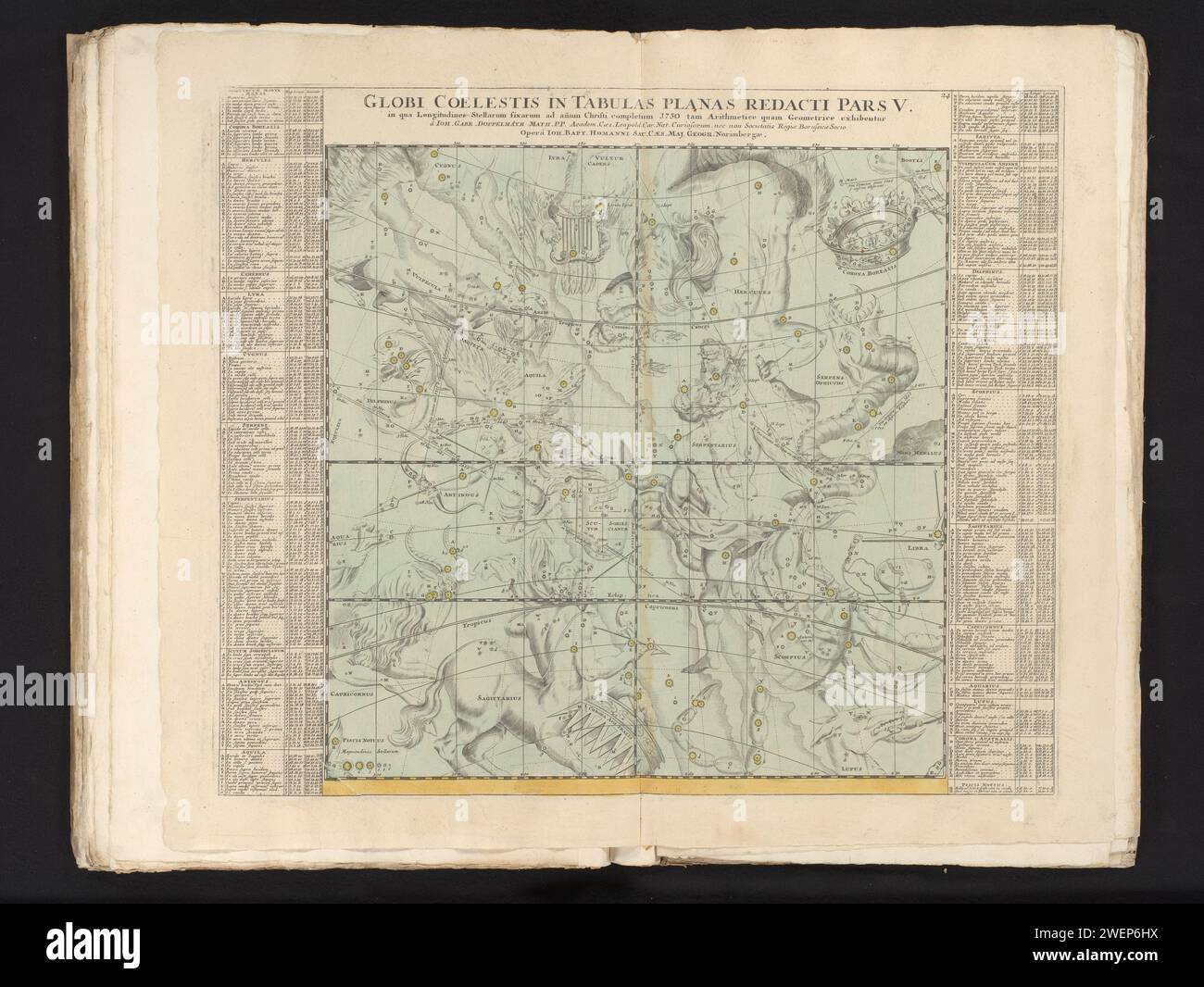 Fifth part of a six -part series of cards of the starry sky at the end ...