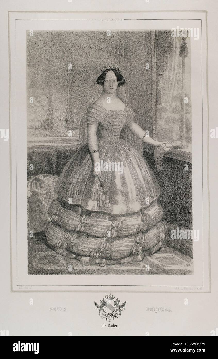 Sophie of Sweden (1801-1865). Princess of Sweden and Grand Duchess ...