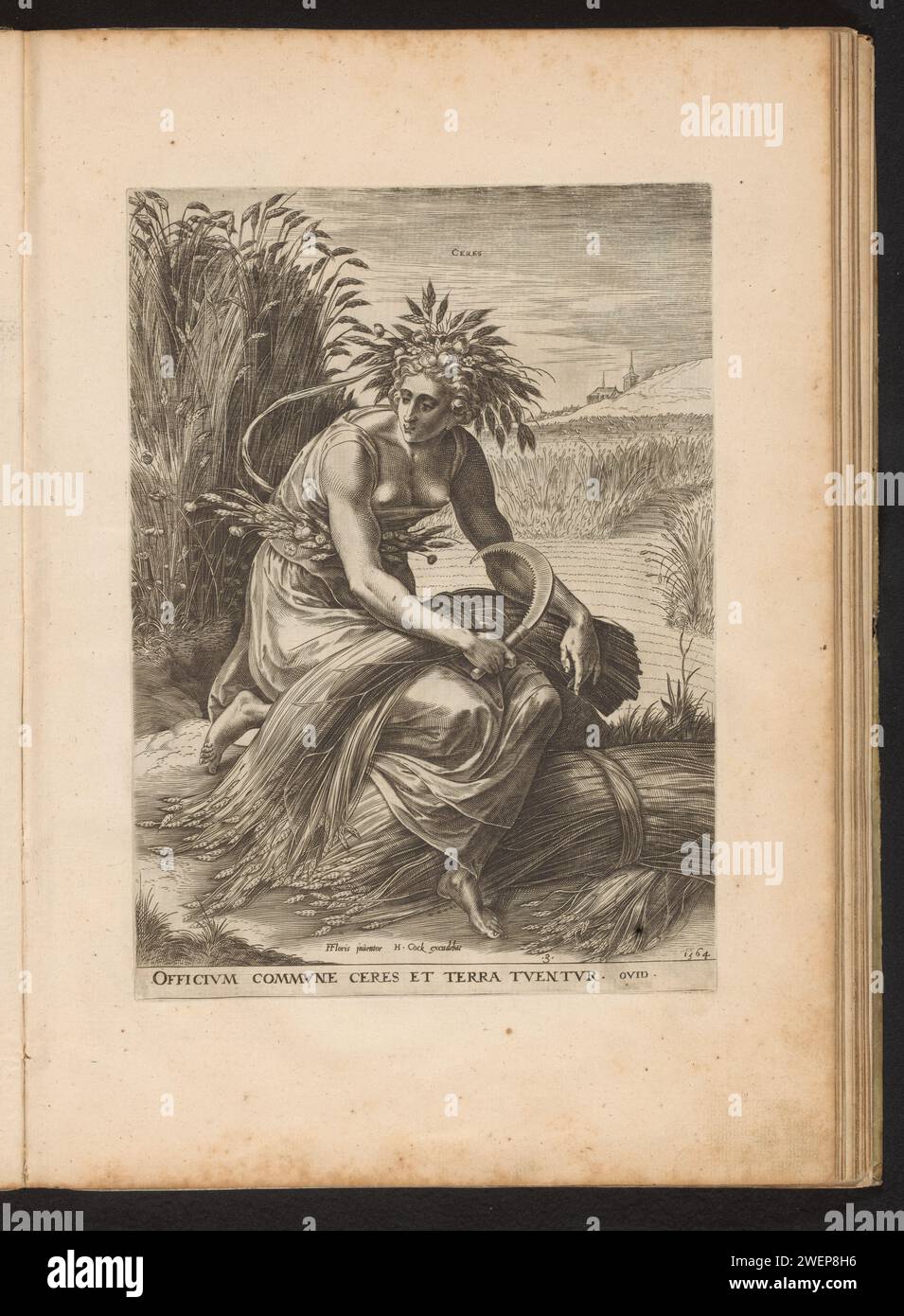 Ceres, Cornelis Cort, after Frans Flower (1), 1564 print Ceres, the ...