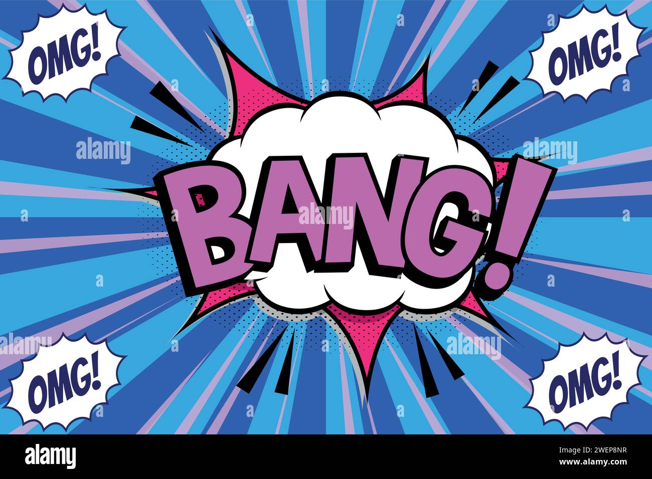 Bang text pop art style vector image Stock Vector Image & Art - Alamy