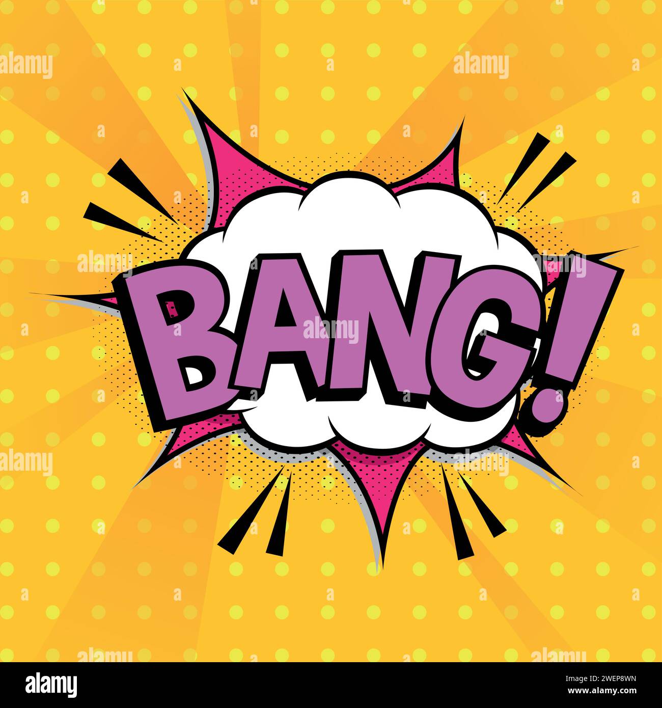Bang text pop art style vector image Stock Vector Image & Art - Alamy