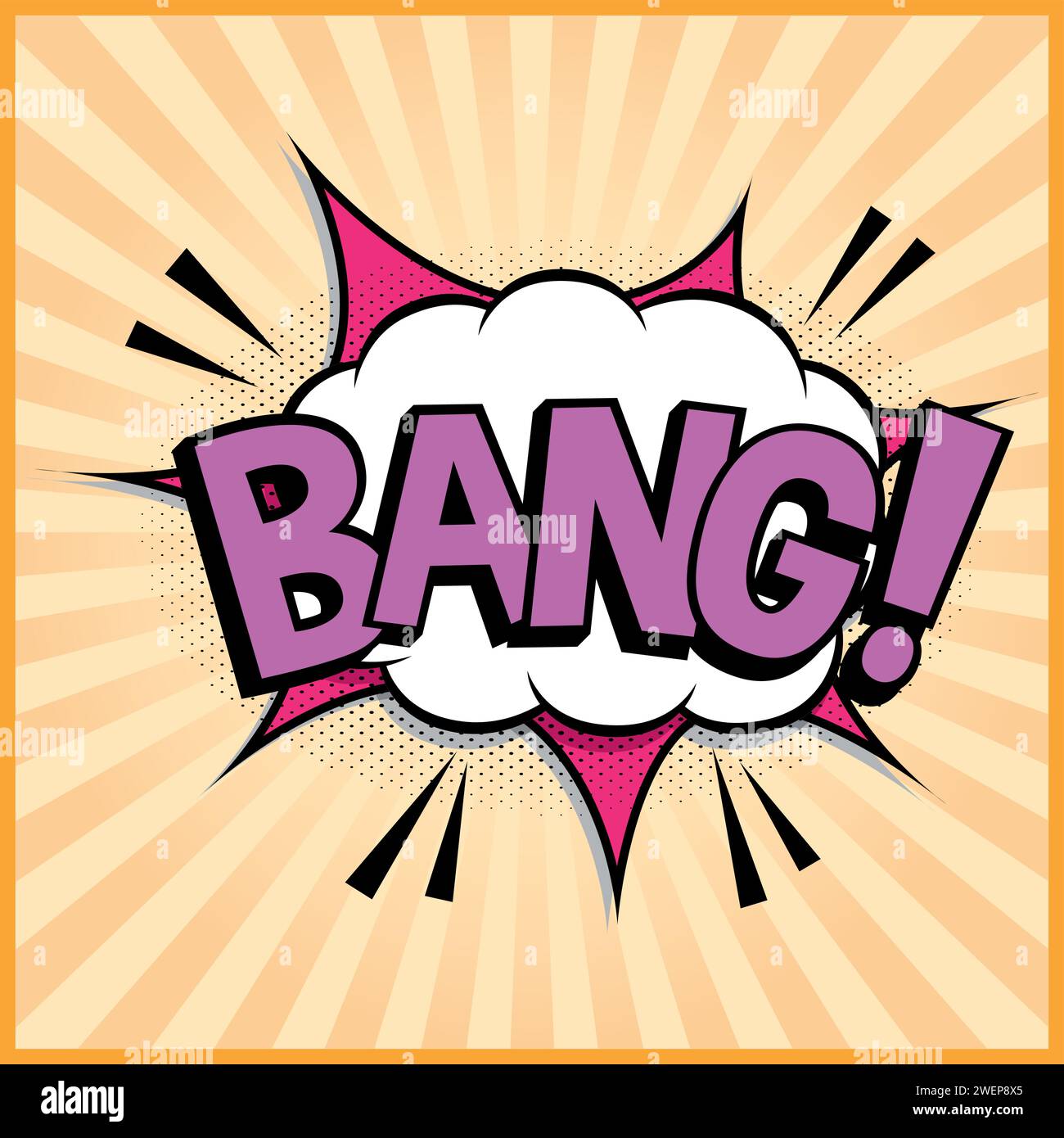 Bang text pop art style vector image Stock Vector Image & Art - Alamy