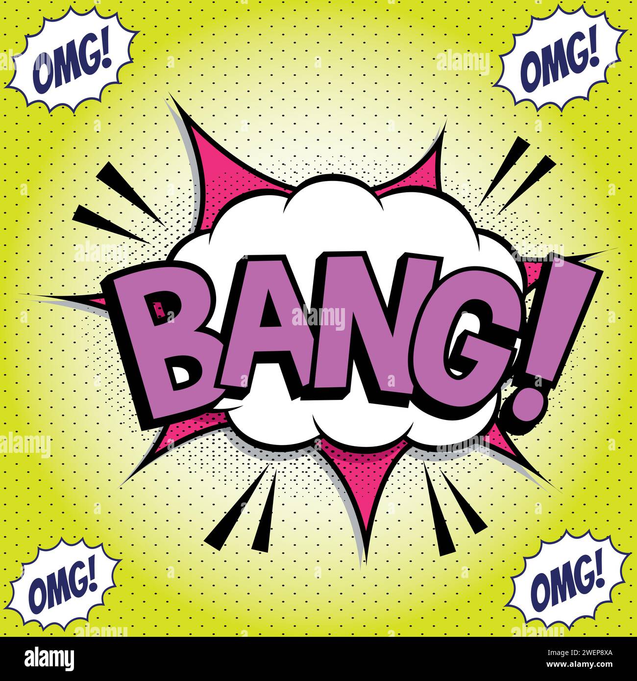 Bang text pop art style vector image Stock Vector Image & Art - Alamy