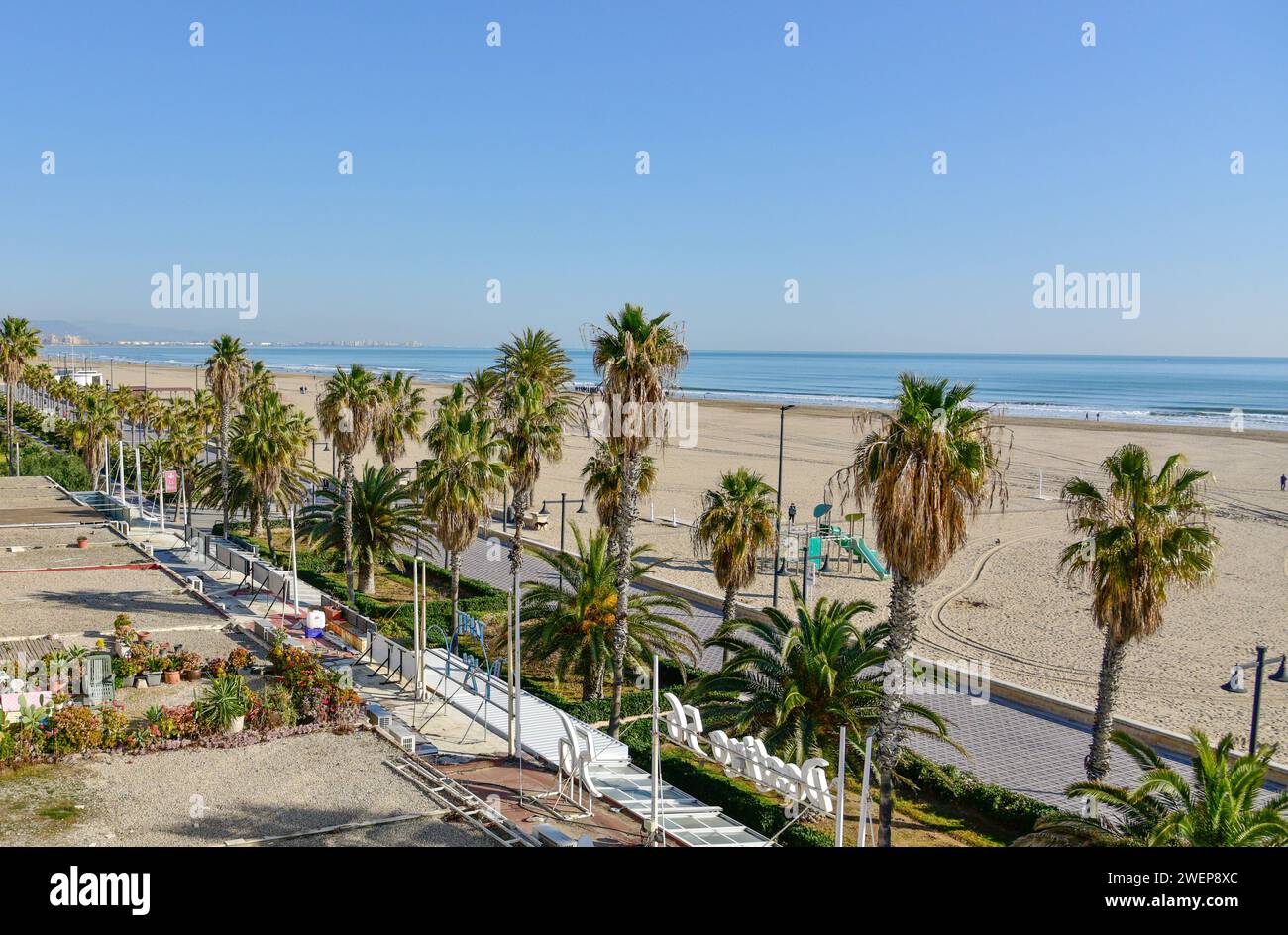 2023 Spain, Valencia Beach Promenade Stock Photo - Alamy