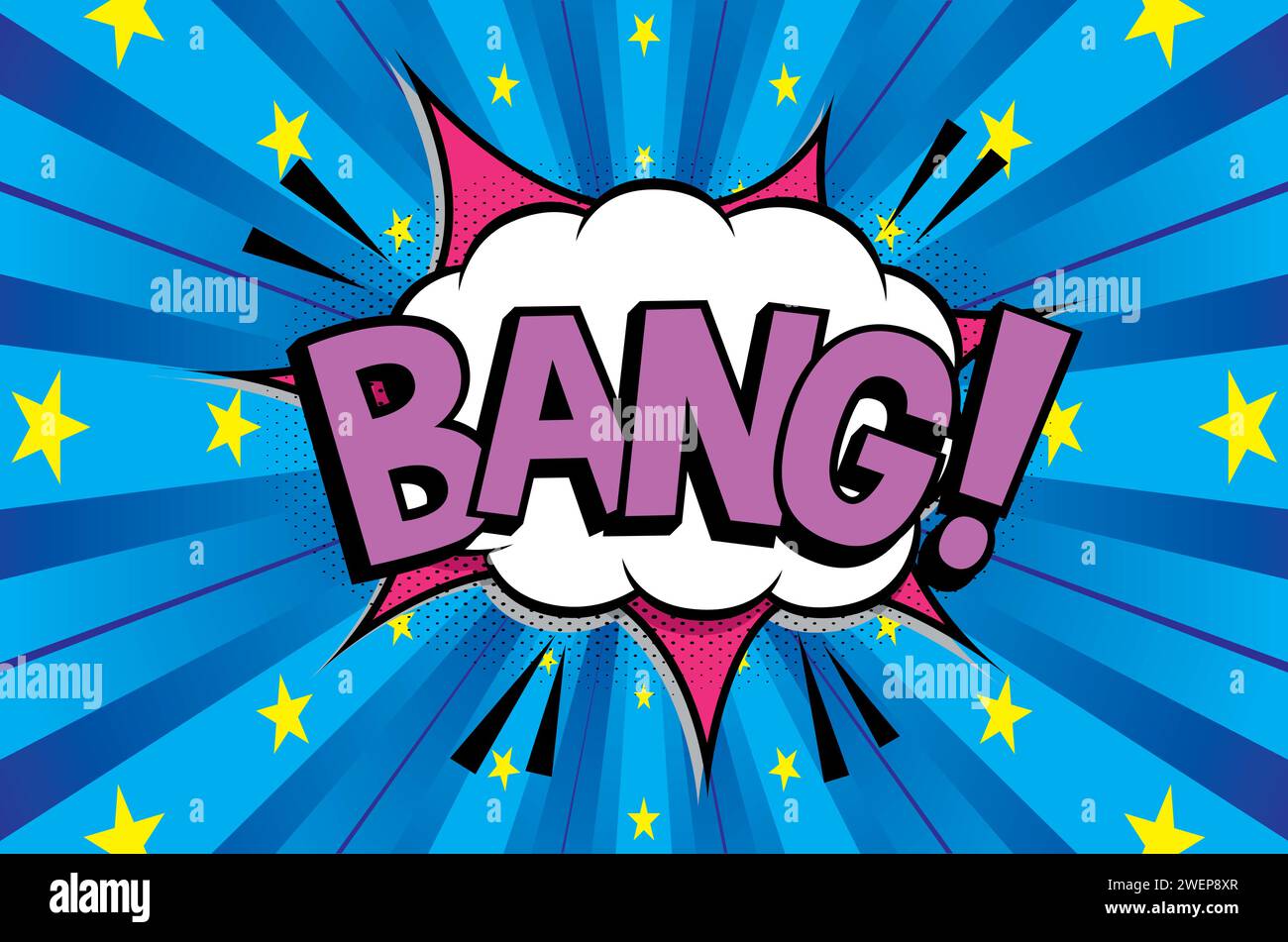 Bang text pop art style vector image Stock Vector Image & Art - Alamy