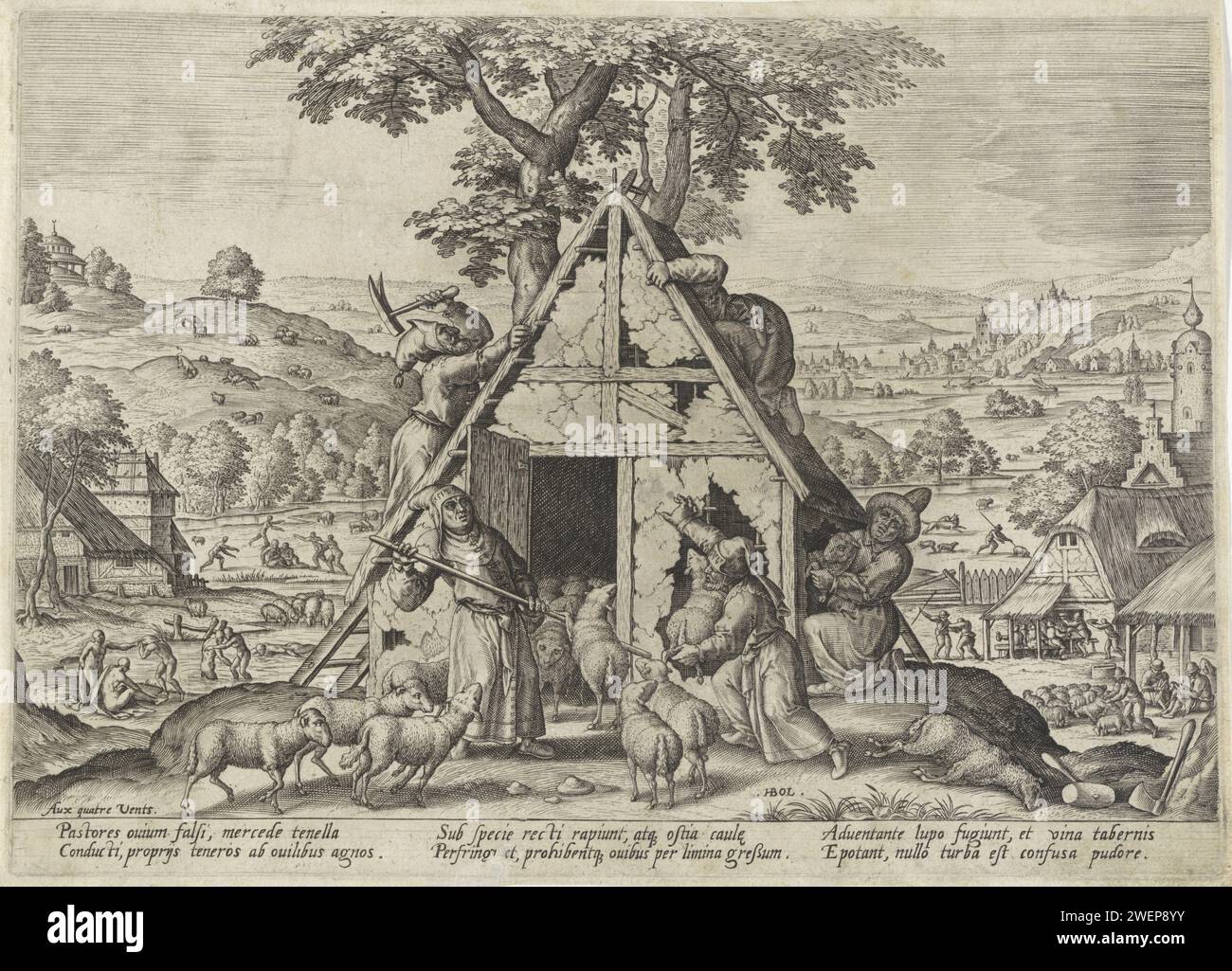 Bad Shepherd, Anonymous, After Johann Sadeler (I), After Hans Bol, 1570 ...