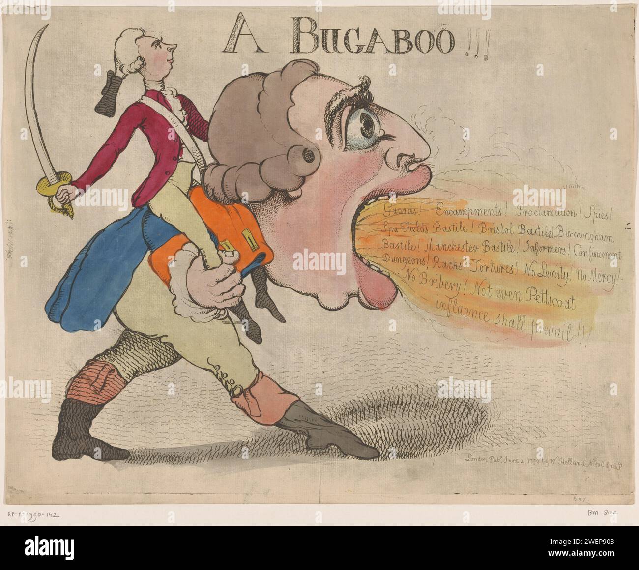 Cartoon on King George III, 1792, Richard Newton, 1792 Cartoon on King ...