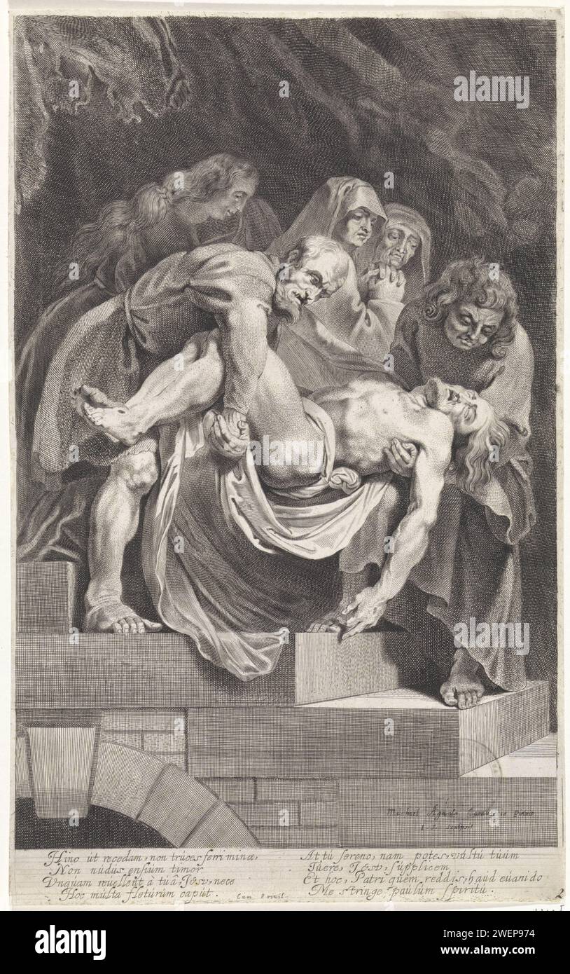 Graflegging, Jonas Suyderhoef, after Caravaggio, c. 1623 - 1686 print ...
