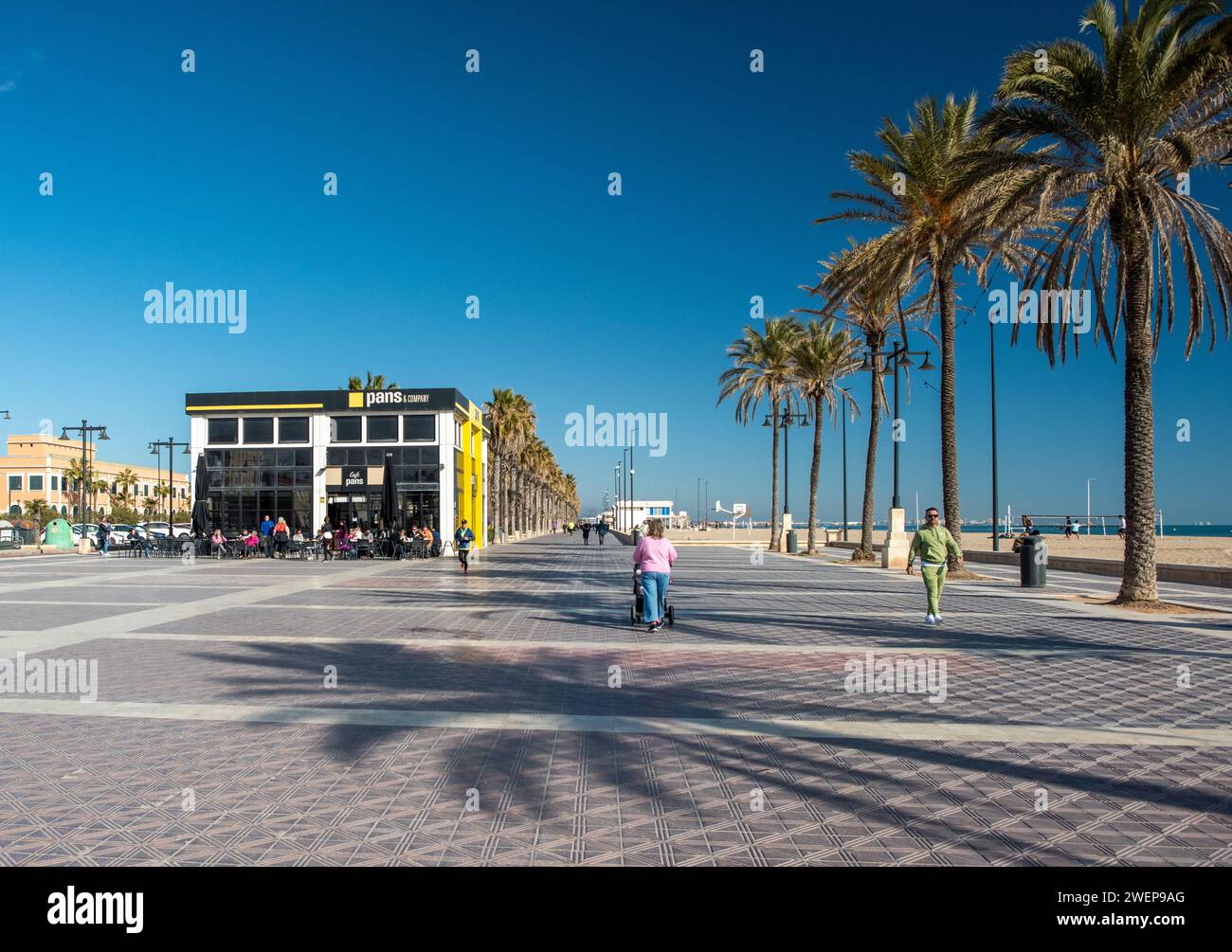 2023 Spain, Valencia Beach Promenade Stock Photo - Alamy