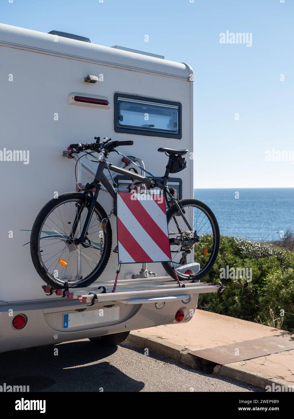 Motor home with bike rack hi-res stock photography and images - Alamy