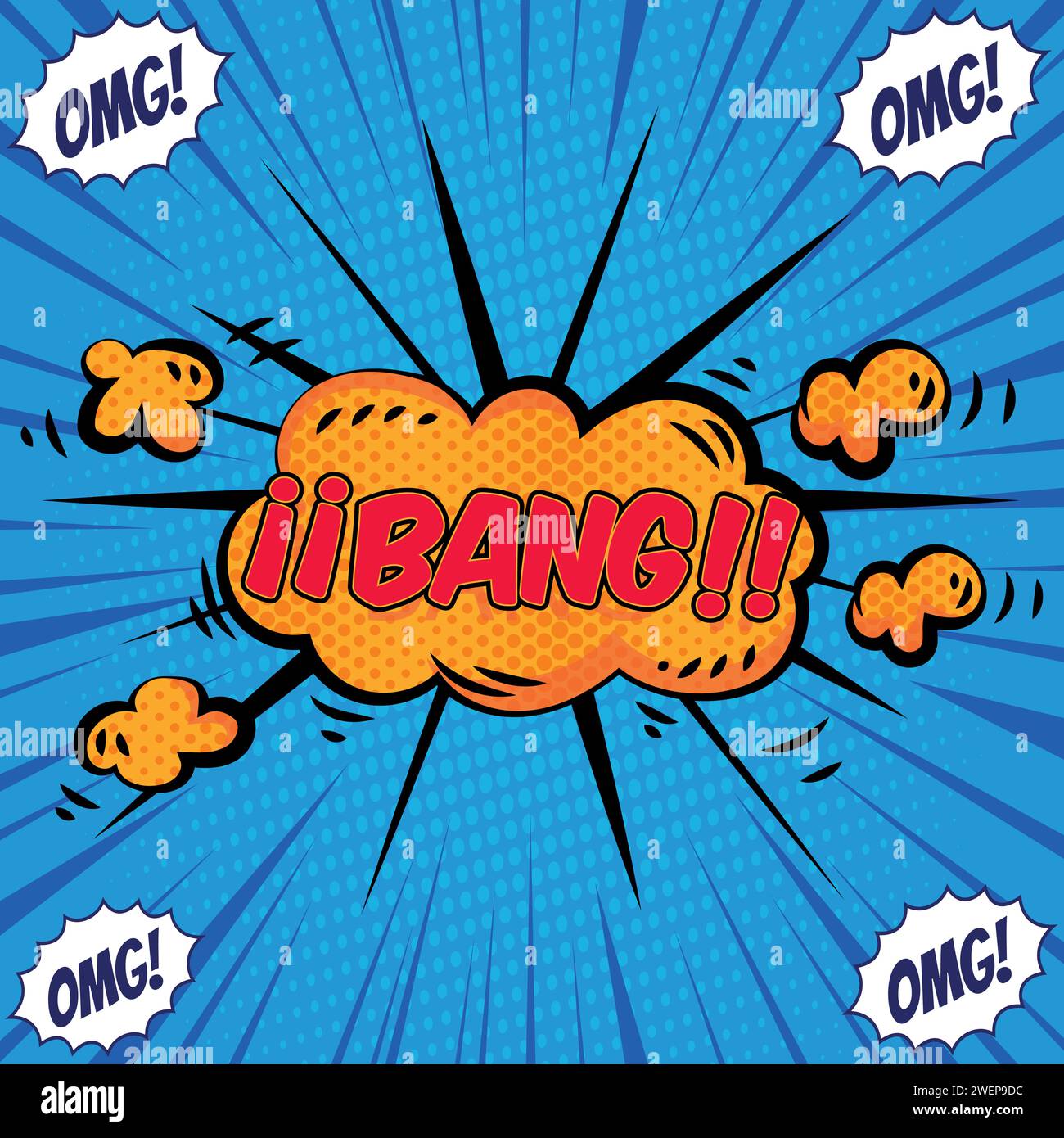 Bang text pop art style vector image Stock Vector Image & Art - Alamy