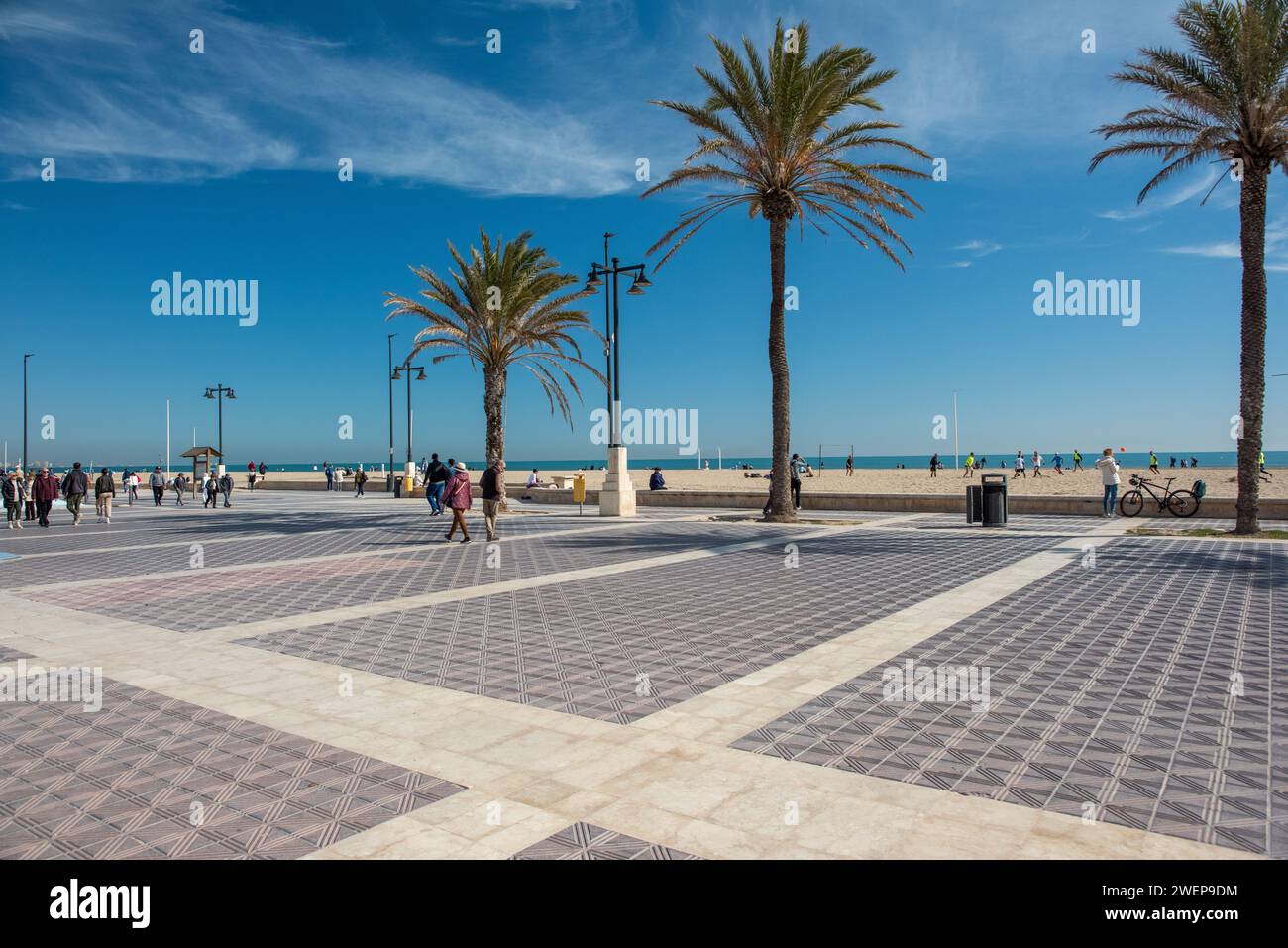 2023 Spain, Valencia Beach Promenade Stock Photo - Alamy