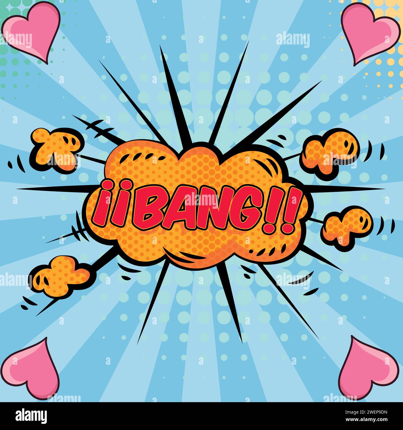 Bang text pop art style vector image Stock Vector Image & Art - Alamy