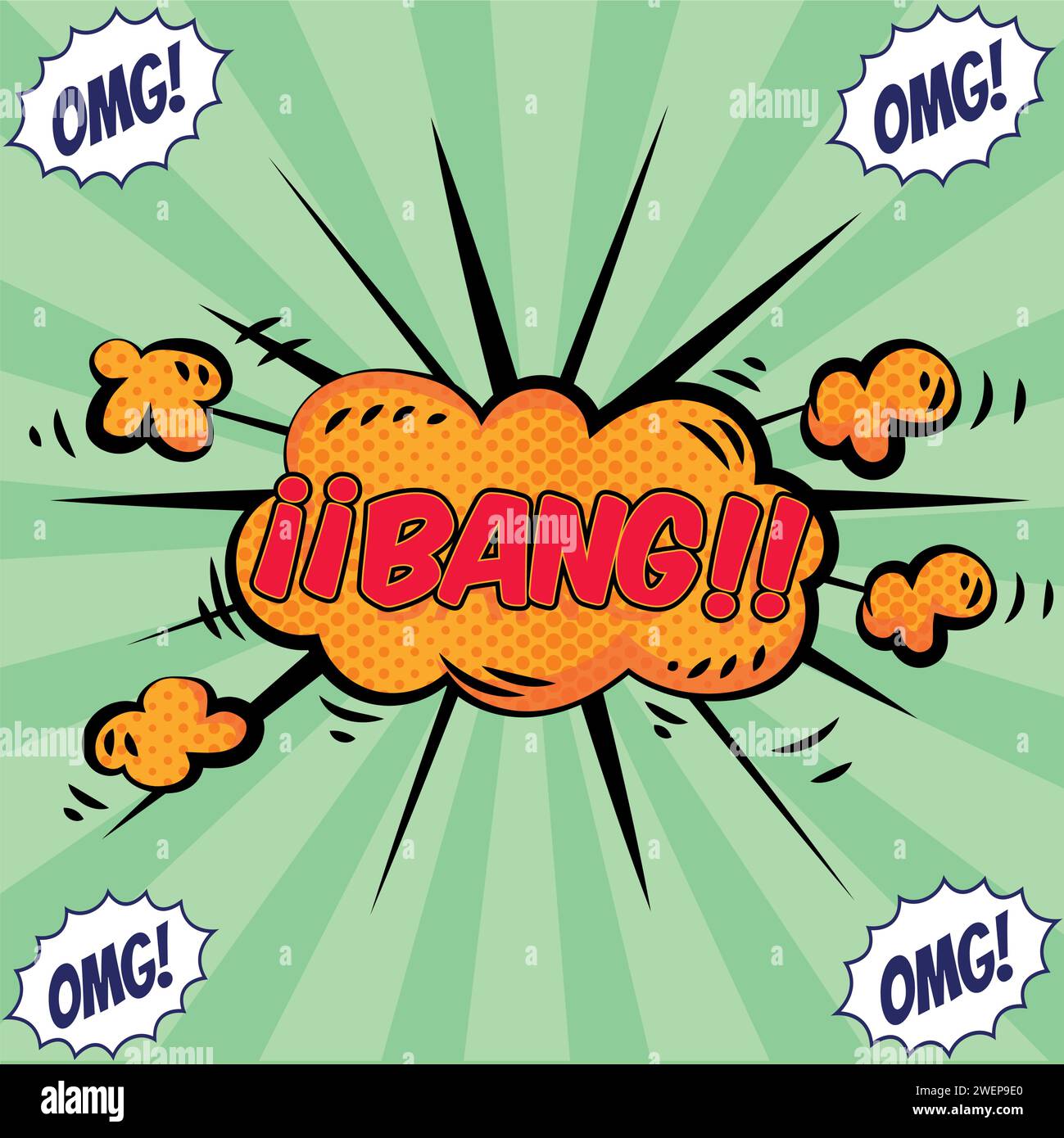 Bang text pop art style vector image Stock Vector Image & Art - Alamy