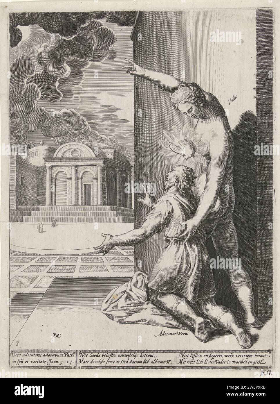 Truth teaches man to worship God, Dirck Volckertsz. Coornhert, After ...