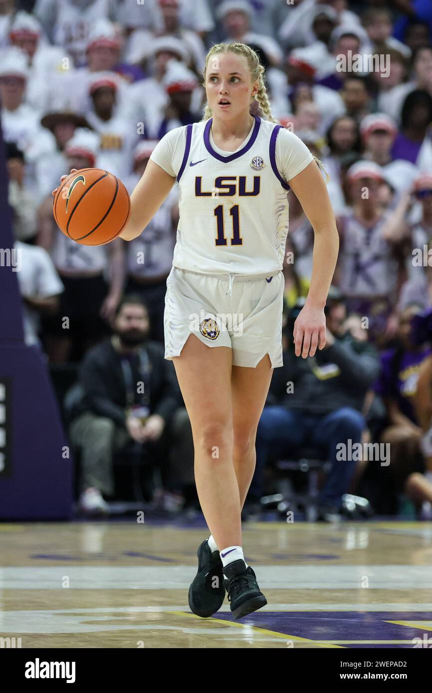 Baton Rouge, LA, USA. 25th Jan, 2024. LSU's Hailey Van Lith (11 ...