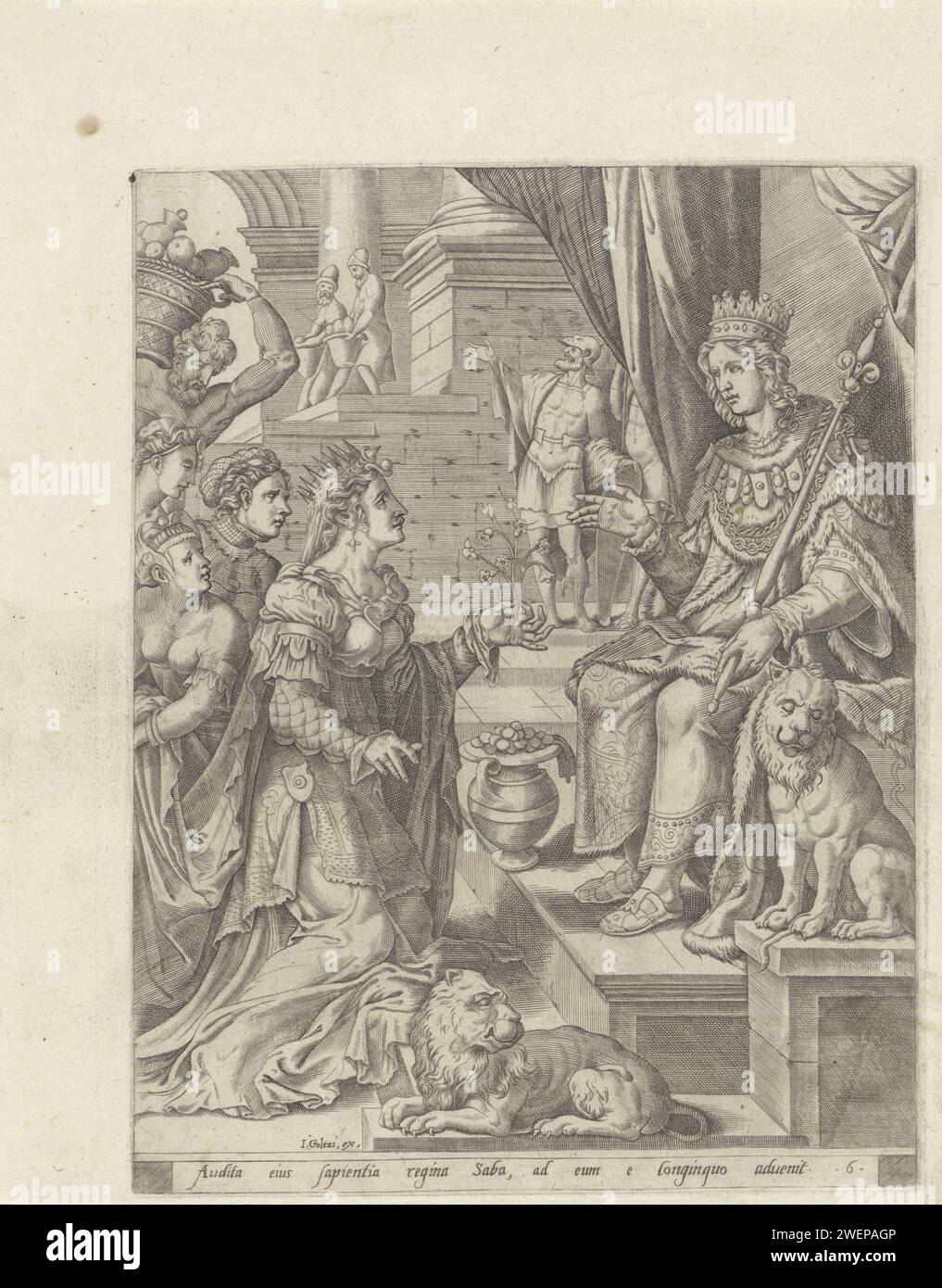 Visit of the Queen of Seba to Solomon, 1560 - 1595 print Solomon is on ...