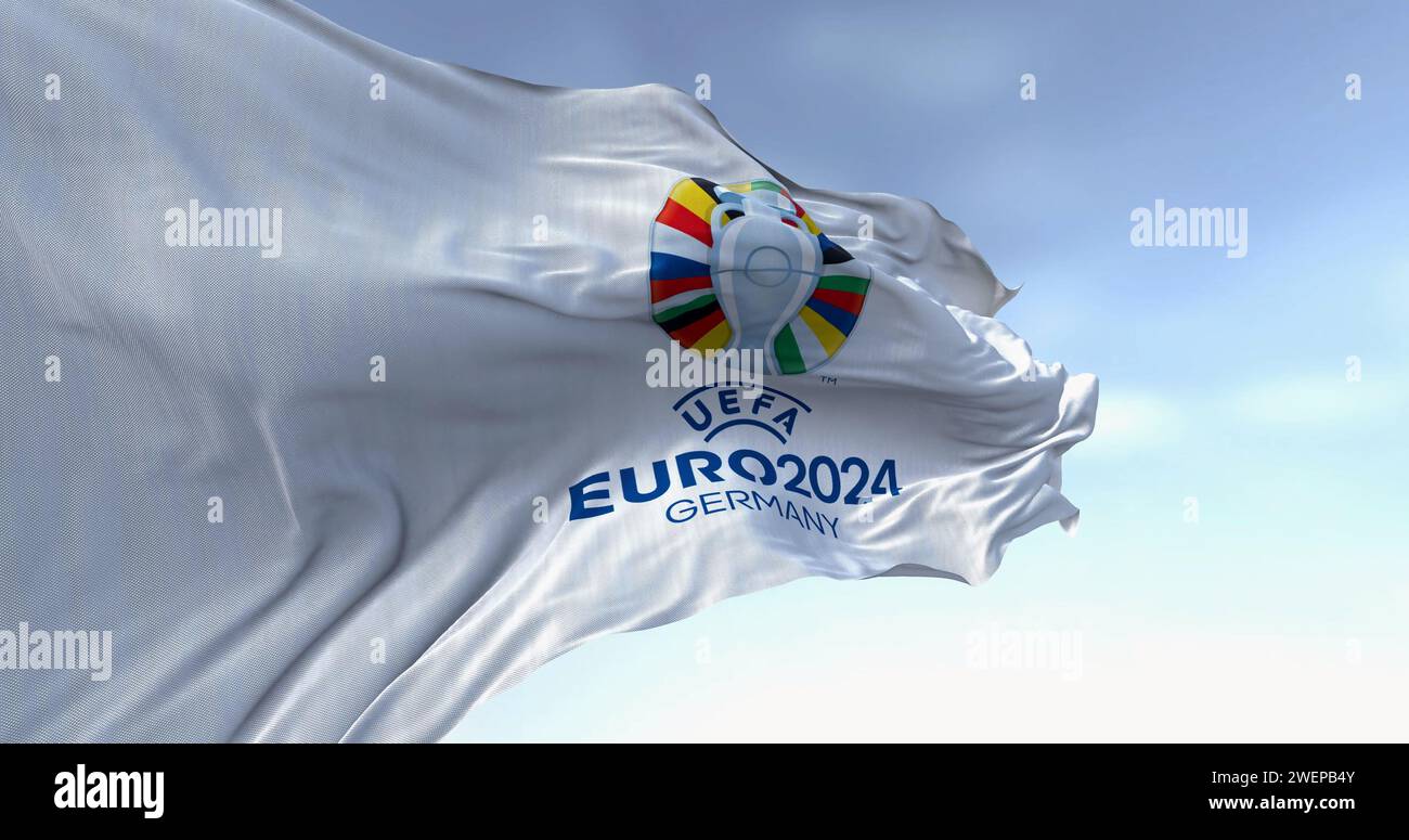 Berlin, DE, June 30 2023: UEFA Euro 2024 European Football Championship ...
