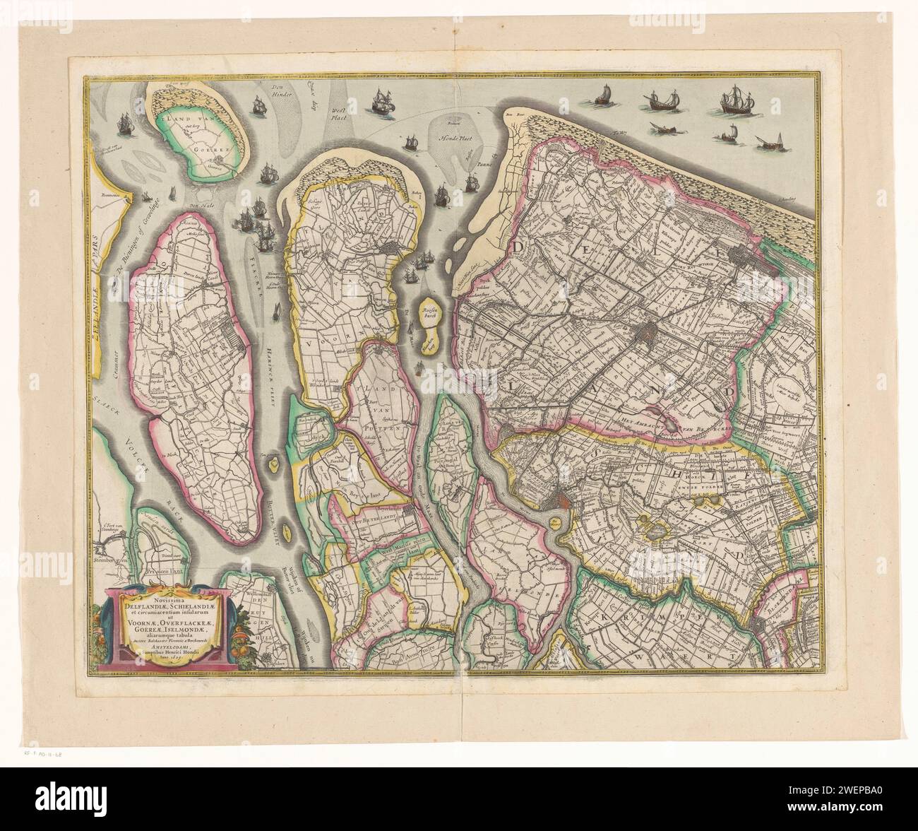 Map of Delfland, Schieland and the South Holland Islands, Anonymous ...