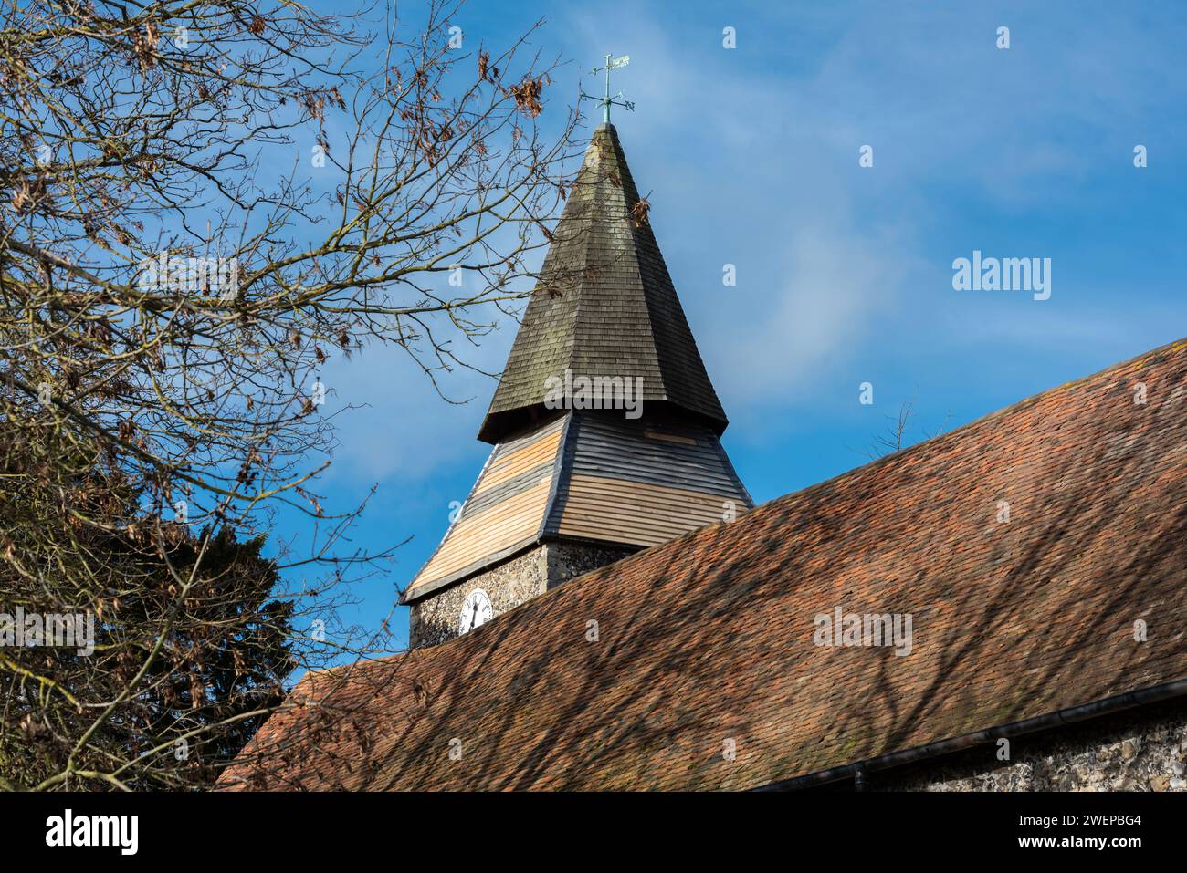 The church of St Mary the virgin in Upchurch, Kent, England Stock Photo ...