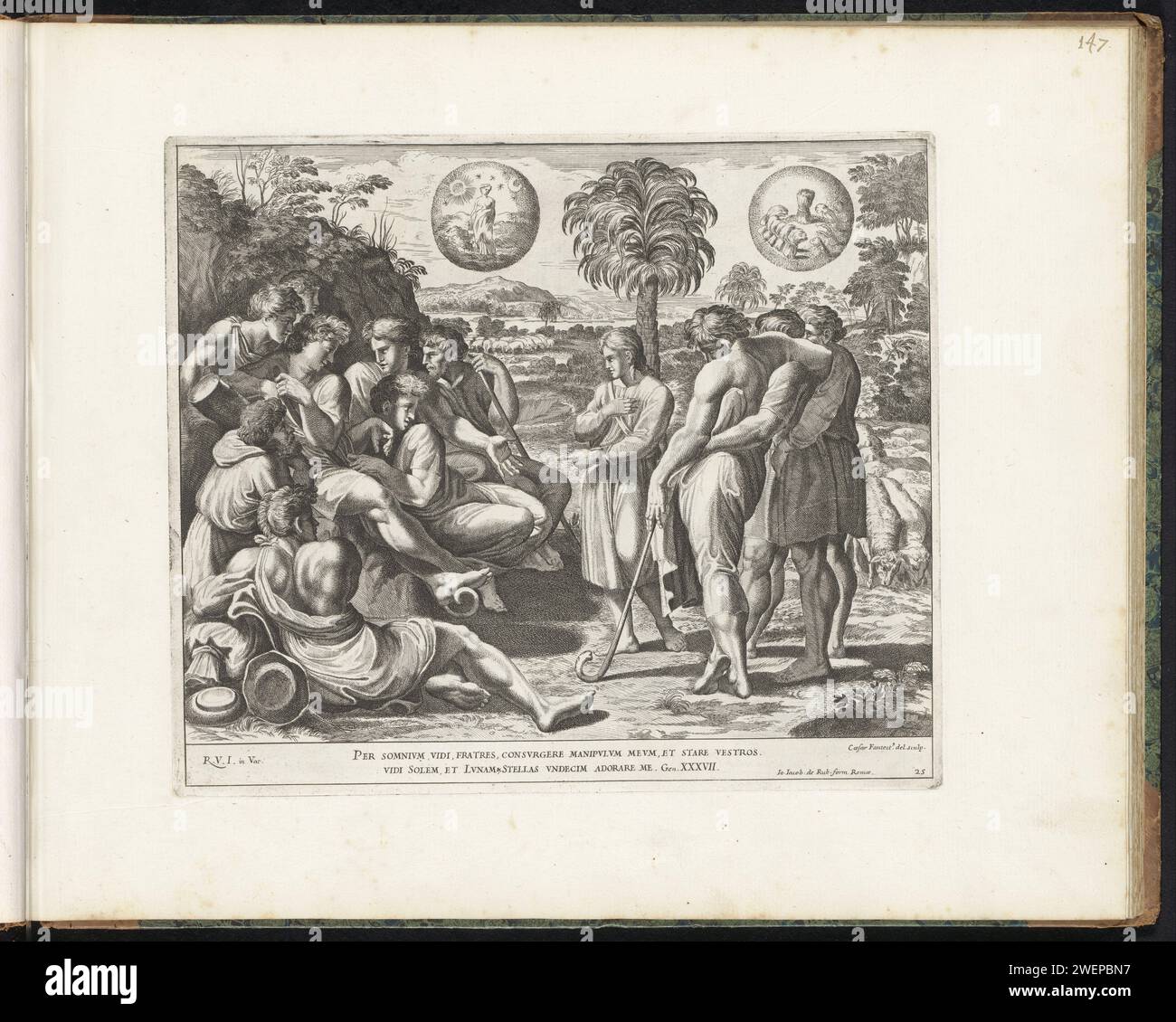 Jozef tells his dreams to his brothers, Cesare Fantetti, After Rafaël ...