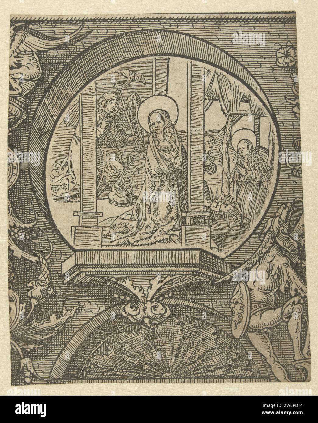 The proclamation and birth of Christ, Jacob Cornelisz van Oostsanen ...