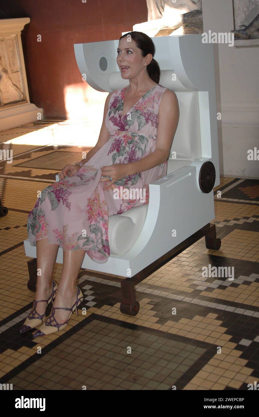 HRH Crown princess Mary visit Exhibition in connection of celebration ...