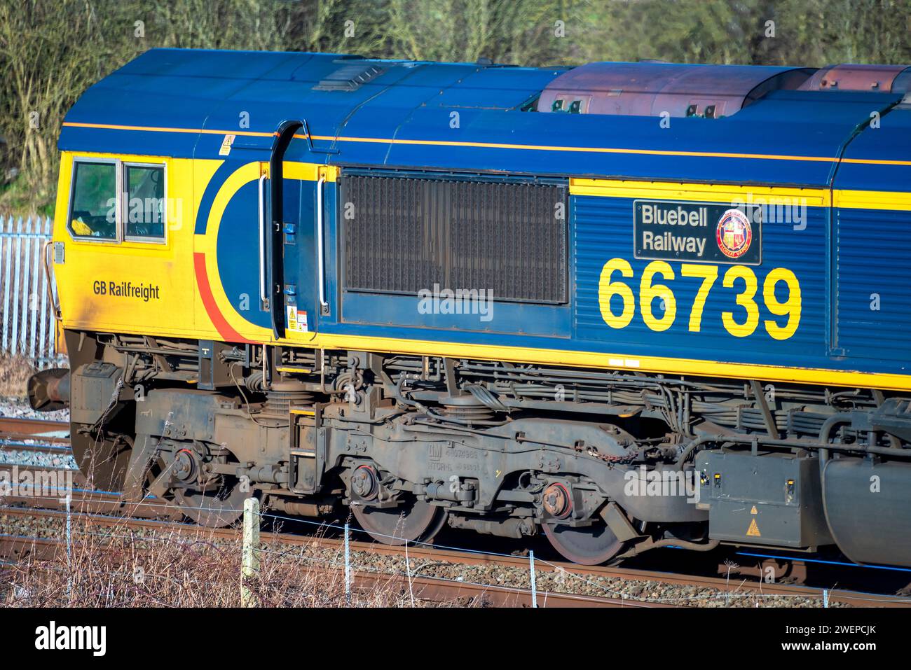 GBRf class 66 diesel freight locomotive named Bluebell Railway Stock ...
