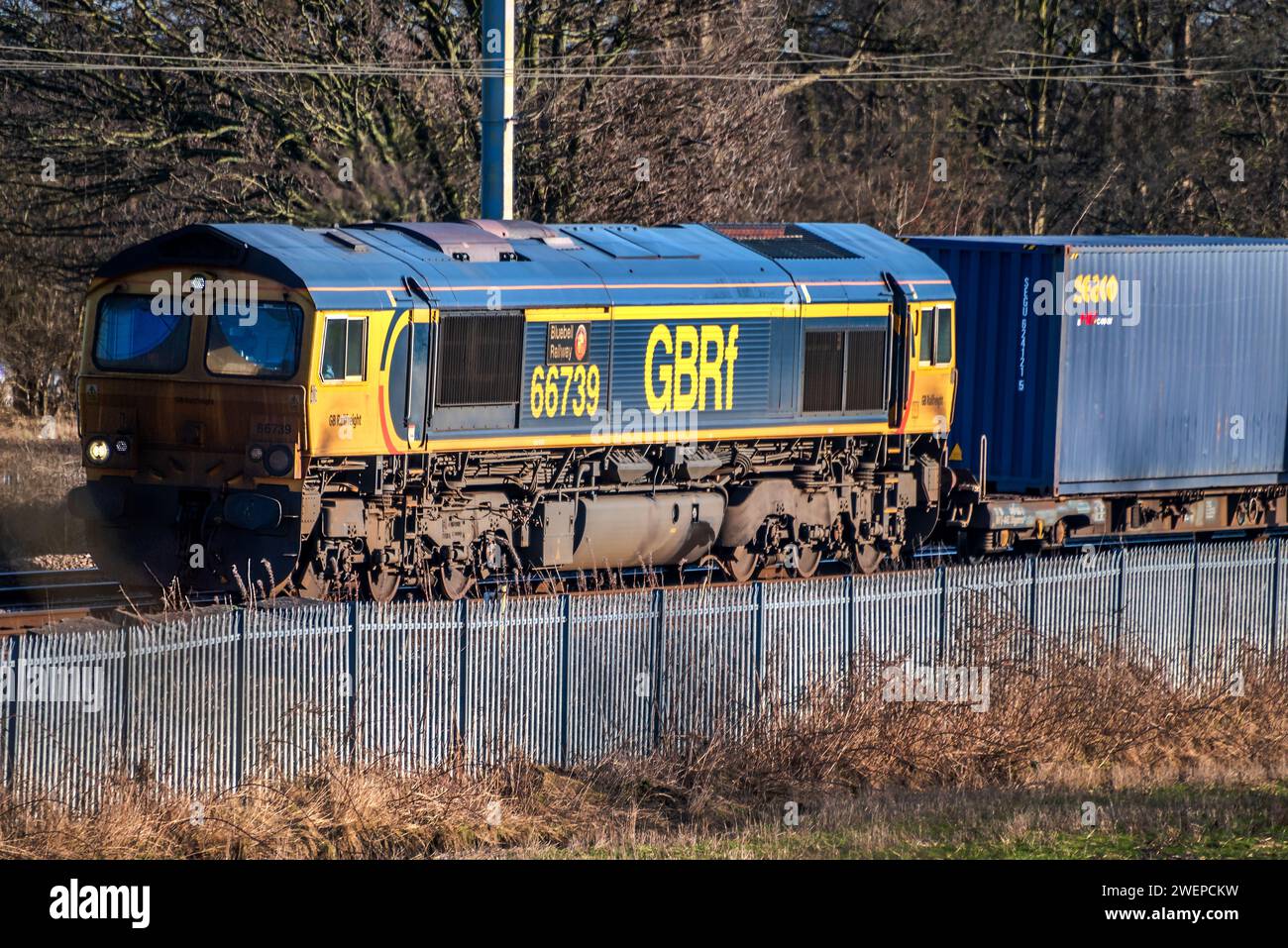 GBRf class 66 diesel freight locomotive named Bluebell Railway Stock ...