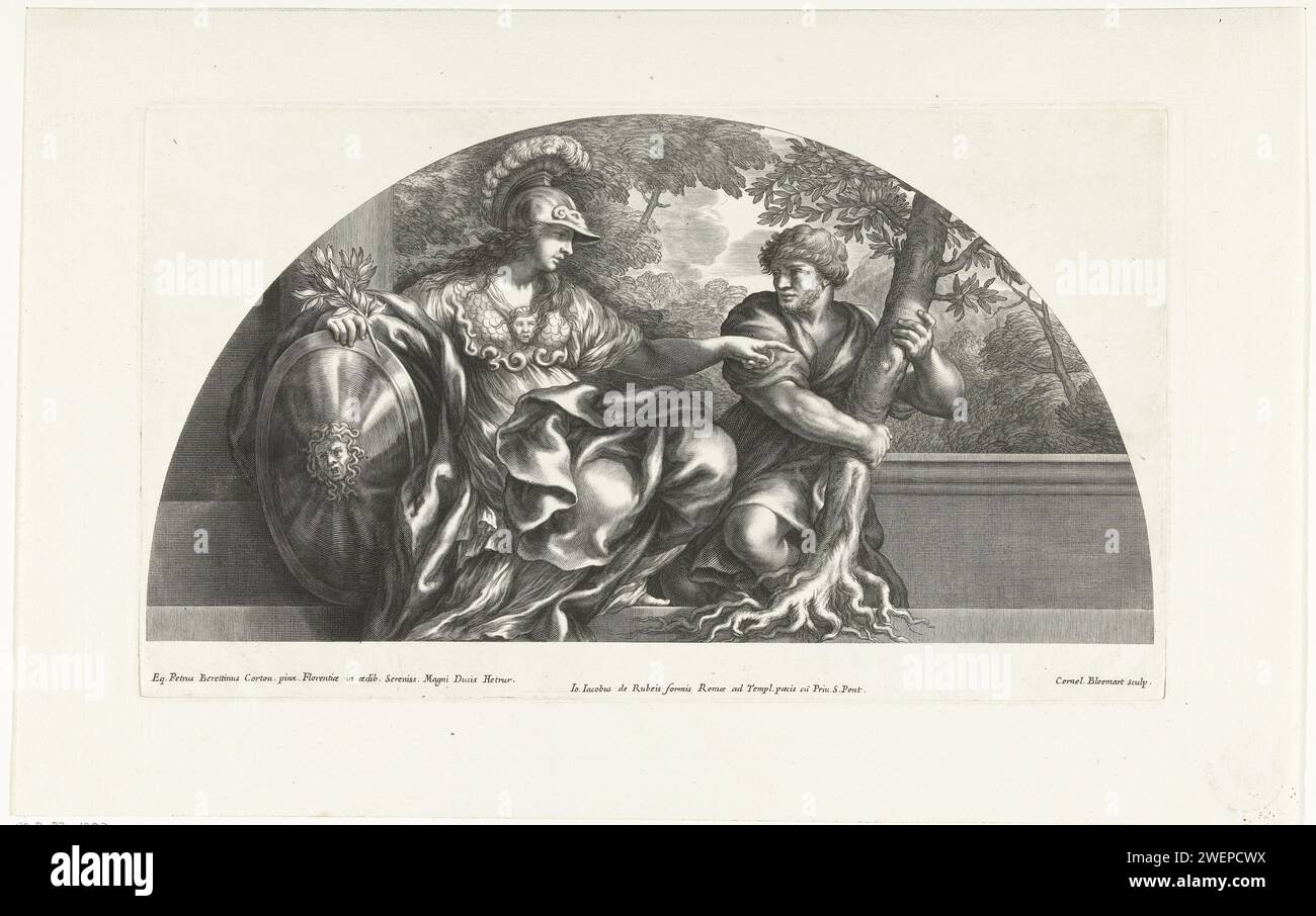 Minerva, Cornelis Bloemaert (II), After Pietro da Cortona, 1637 - 1692 ...