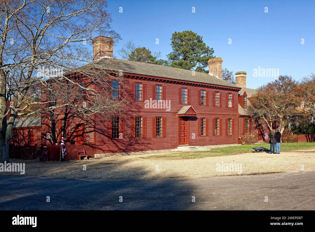 Peyton Randolph House, 1715, considered haunted, Georgian style, dark ...
