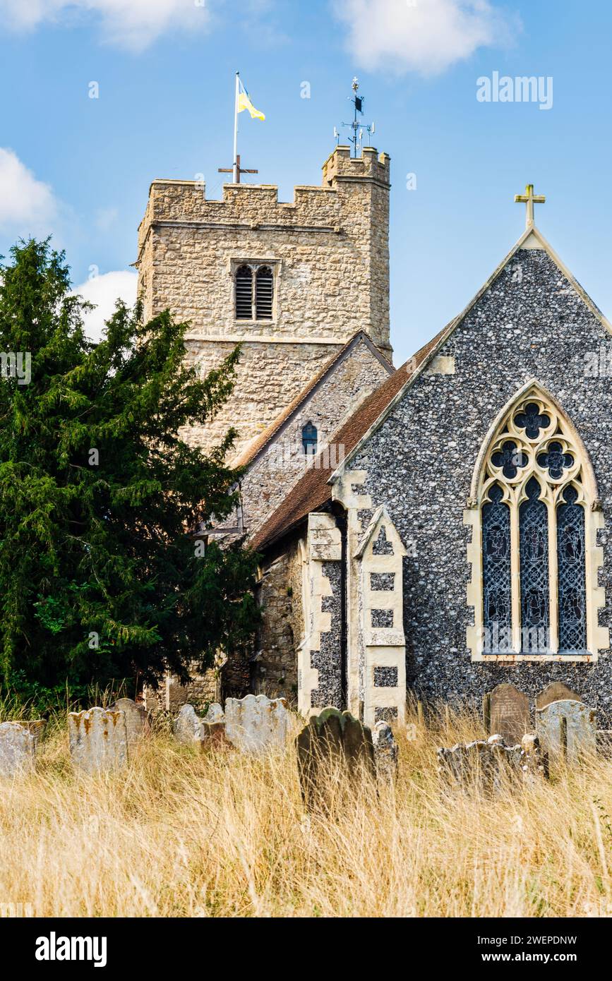 St Mary's Church in Lenham located between Maidstone and Ashford Stock ...
