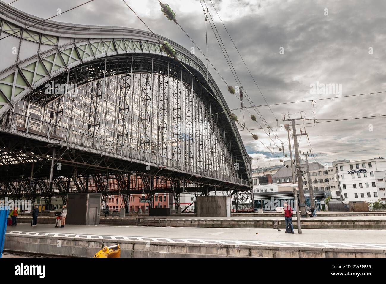Picture of the platforms Koln S Bahn entering the train station of Koln ...