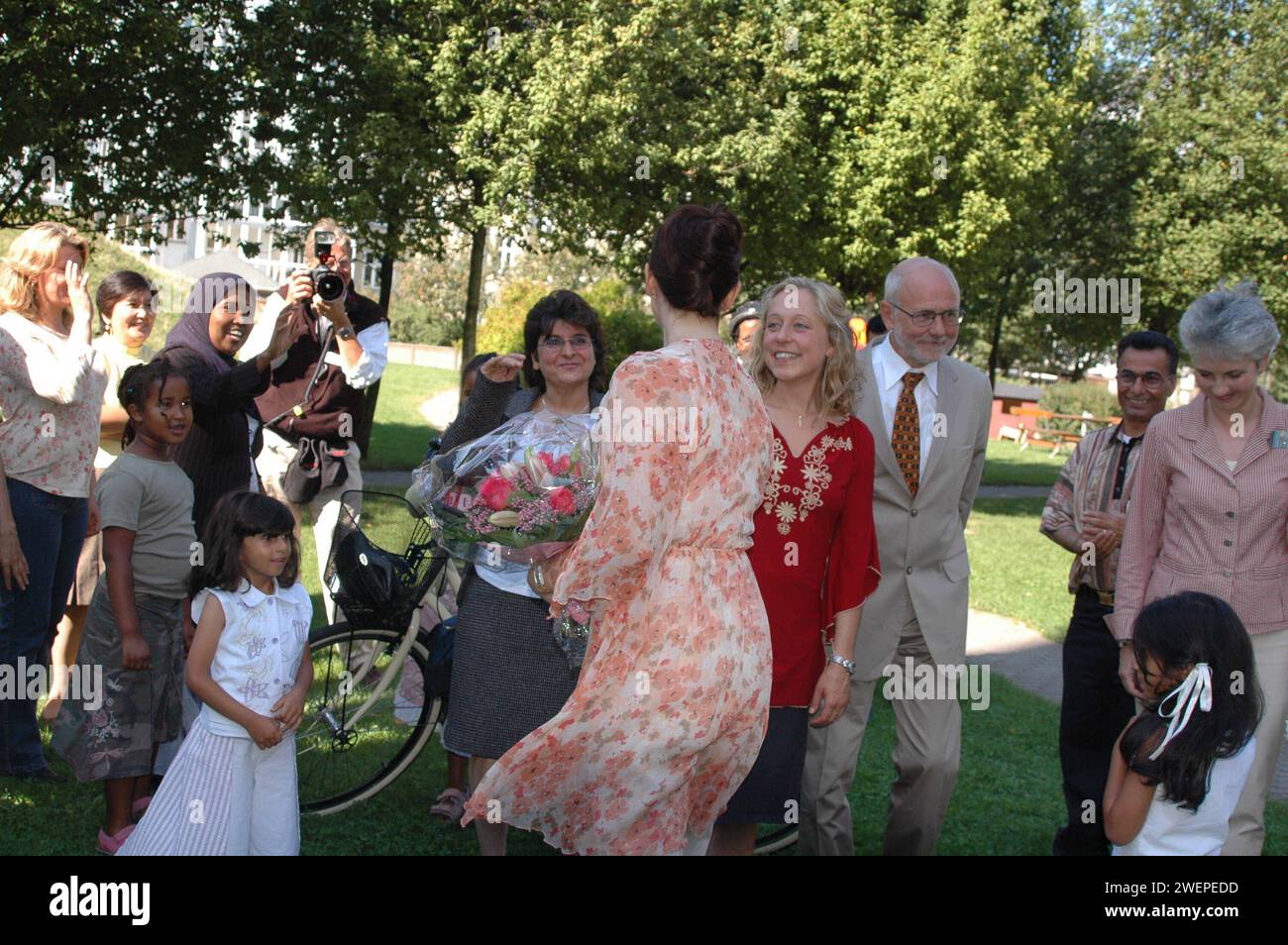 HRH Crown princess Mary visits Danish Refugee Voluntarily work enter ...