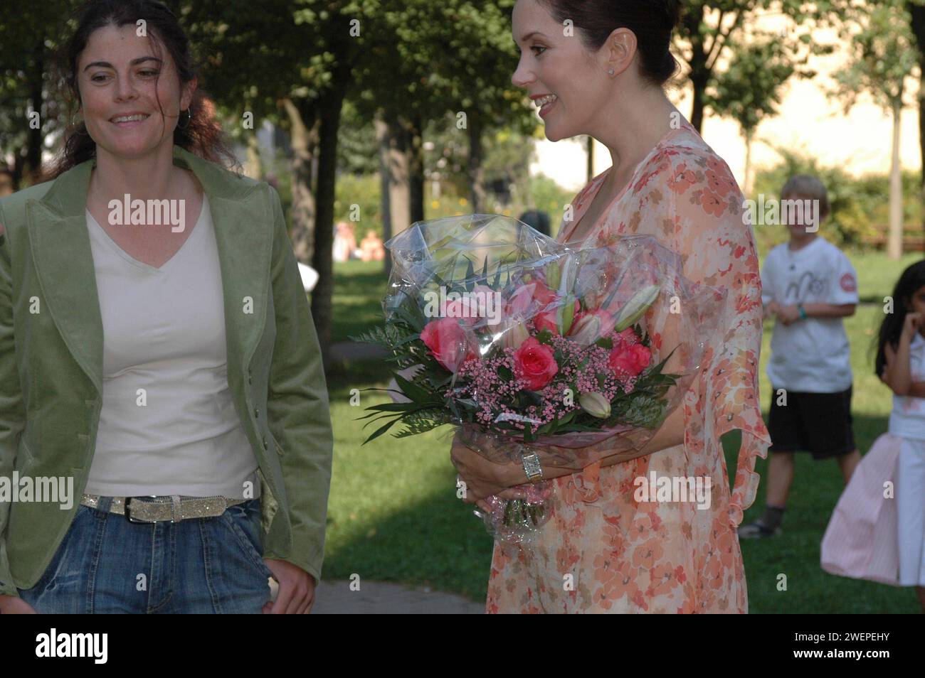 HRH Crown princess Mary visits Danish Refugee Voluntarily work enter ...