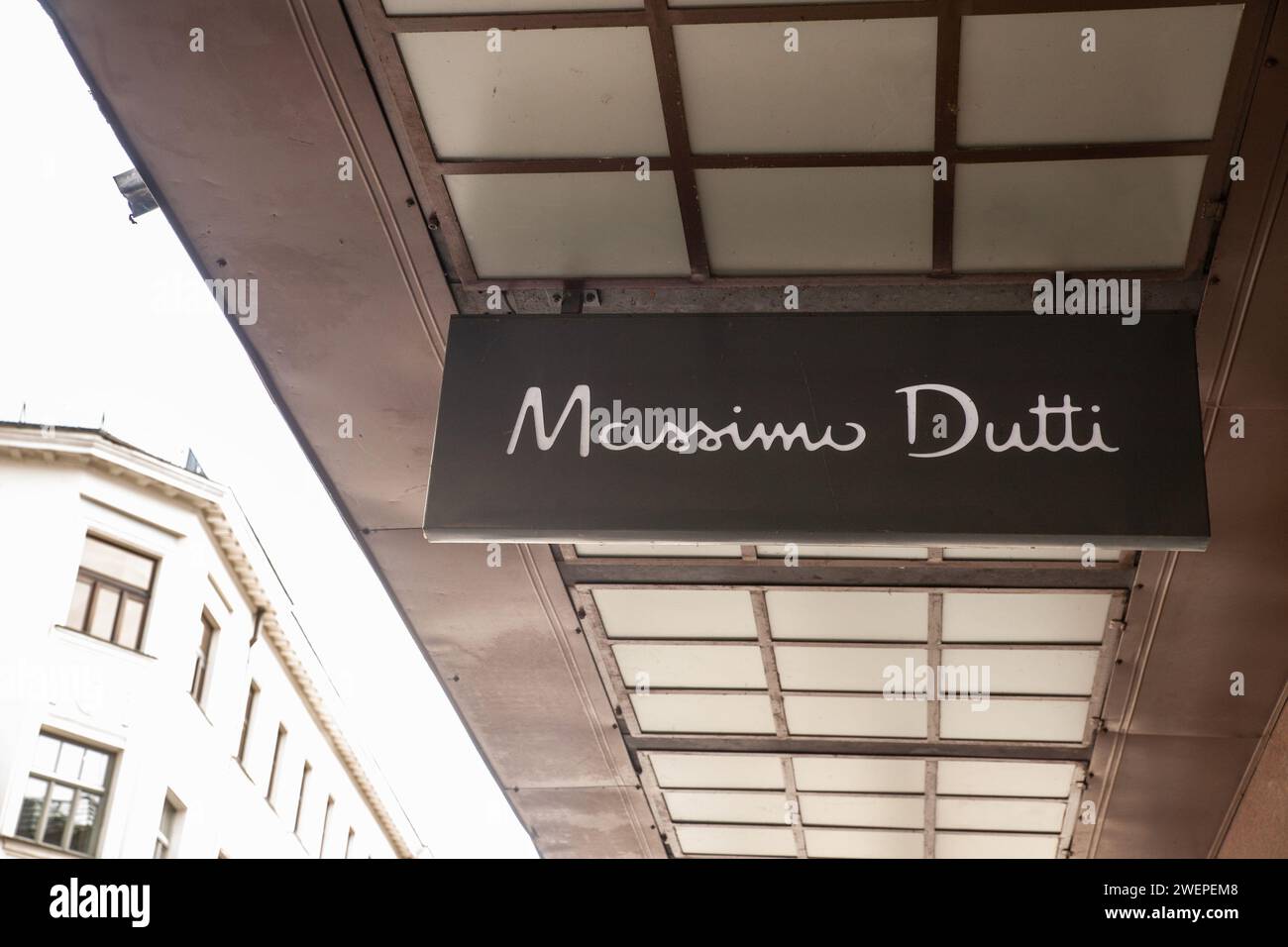 Picture of a sign with the logo of Massimo Dutti on their store for ...