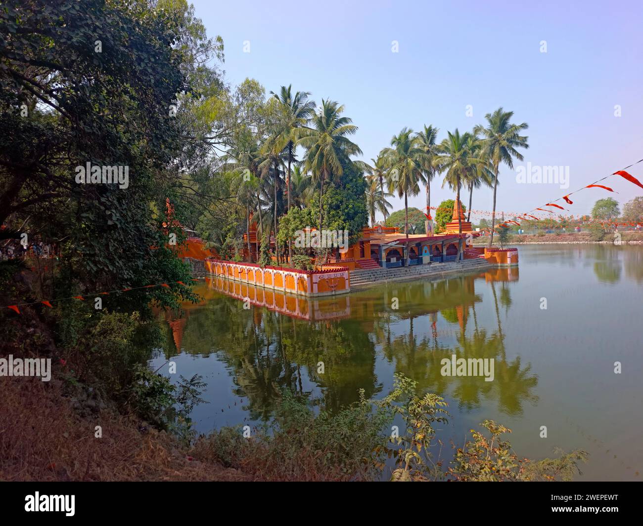 26 Jan 2024, Pune, India, Ramdara Temple that was rebuilt in 1970 by ...