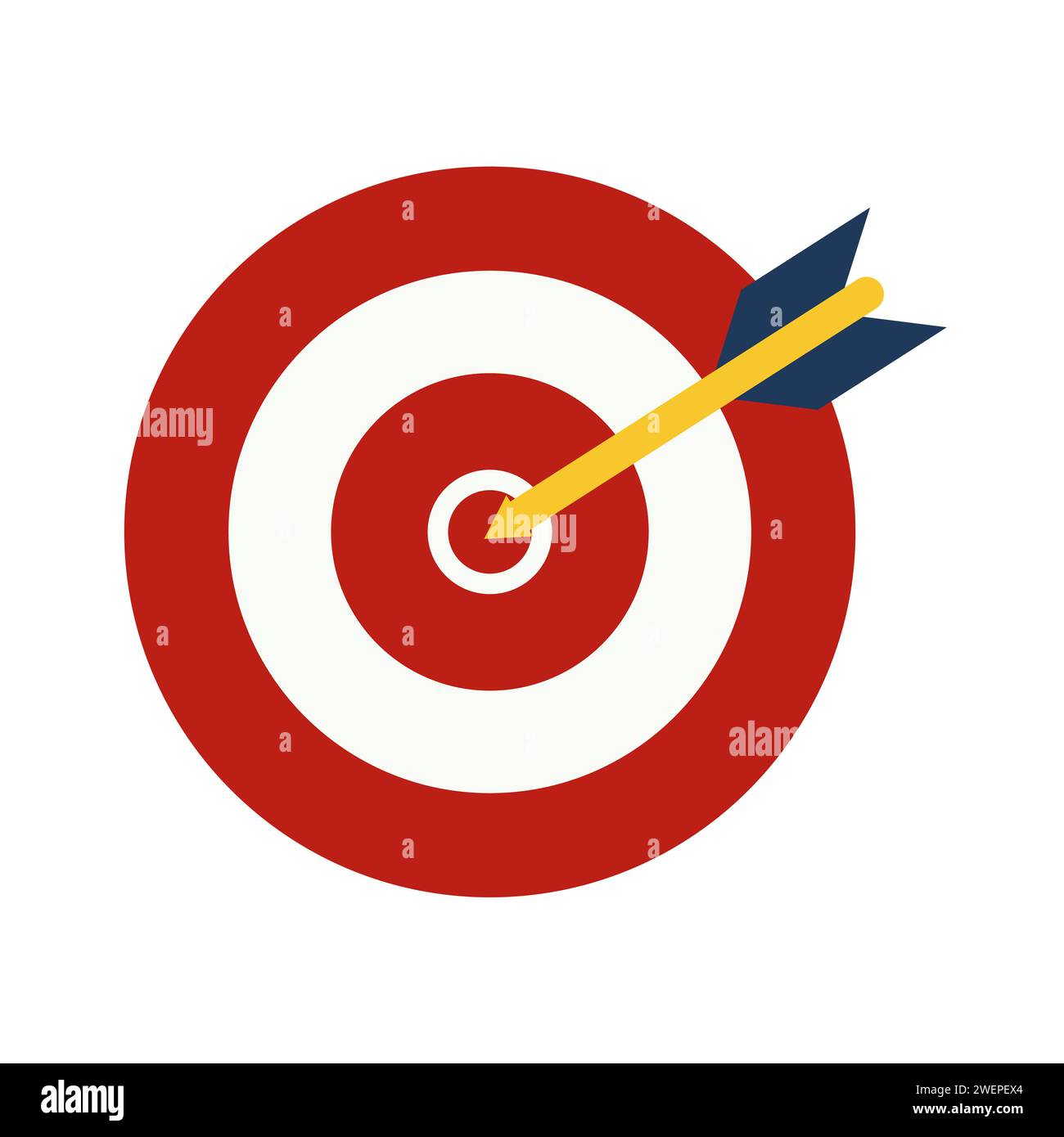 Target With Arrow Icon Vector Illustration Stock Vector Image & Art - Alamy