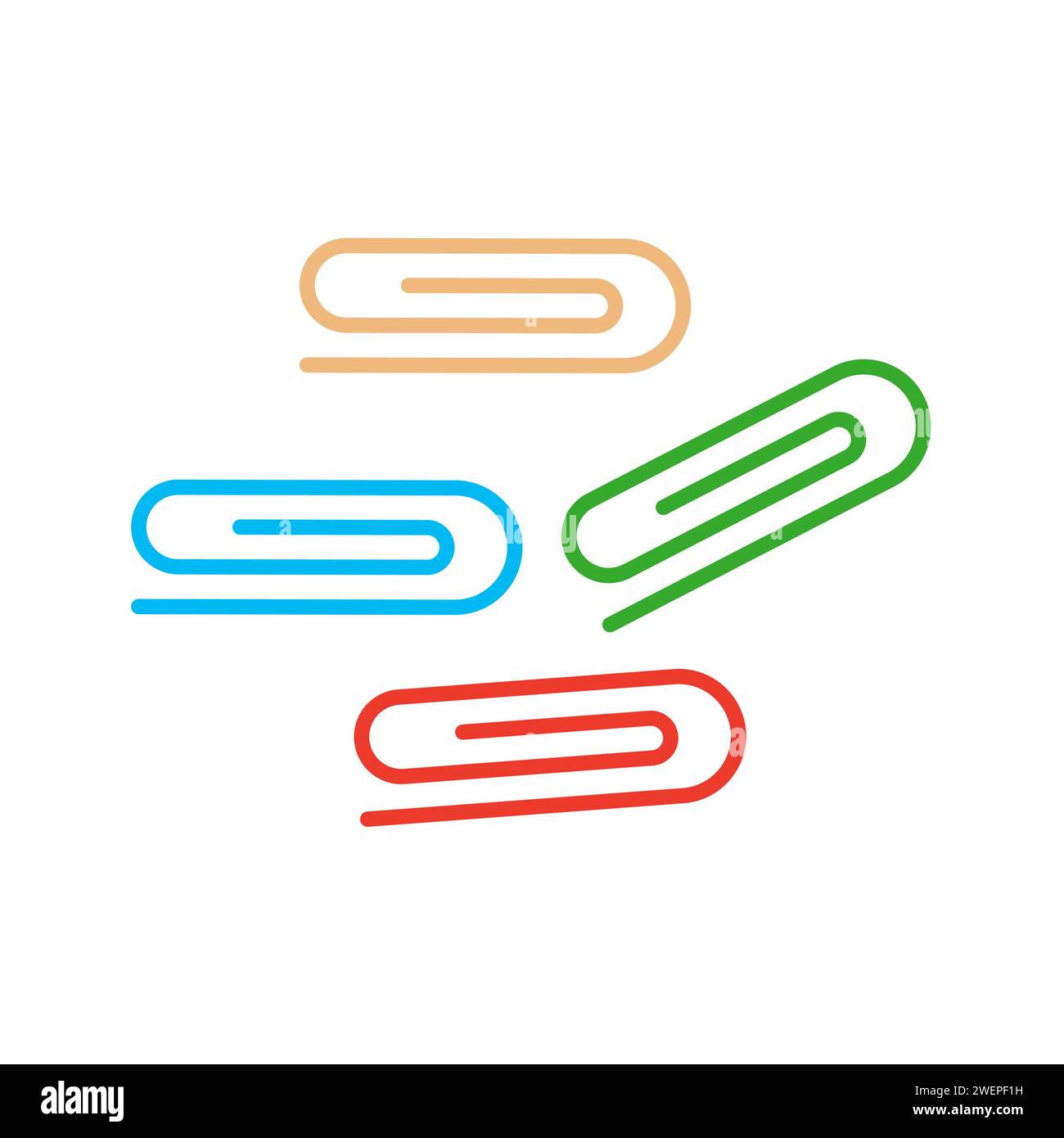 Paper Clip Icon Set Vector Illustration Stock Vector Image & Art - Alamy
