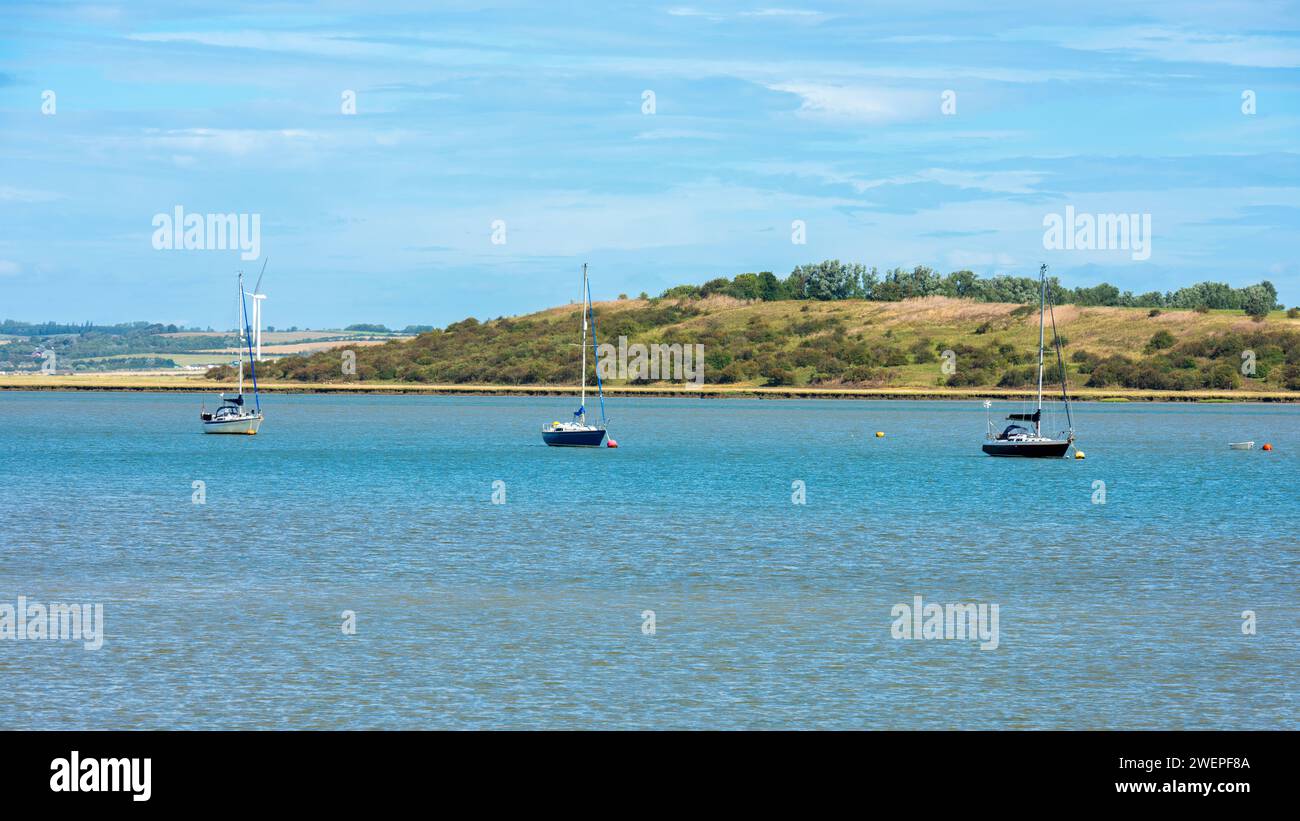 Boats / Yachts in the Swale Estuary taken from Oare near Faversham ...