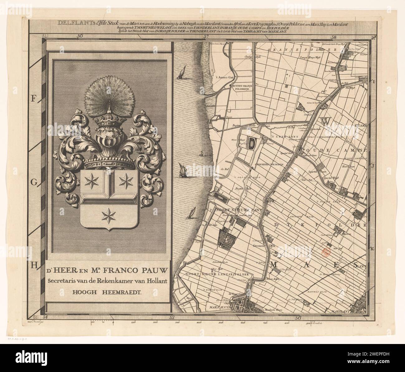 Map of the Delfland Water Board (eleventh part), Luggert van Anse ...