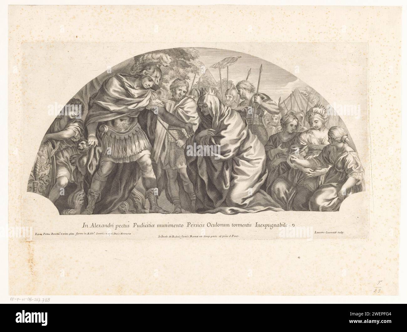 Sisygambis kneels for Alexander the Great, c. 1677 print Sisygambis ...