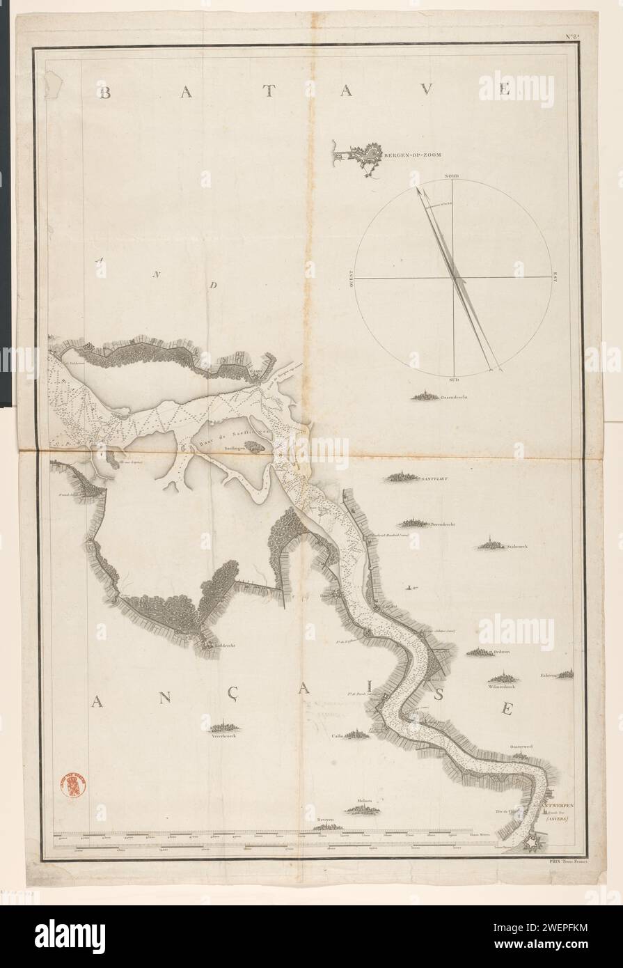 Map of the Westerschelde (third part), E. Collin, After Portier ...